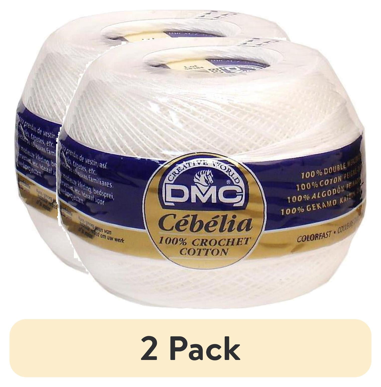 (2 pack) DMC Cebelia Crochet Cotton 30 Snow White - Walmart.com