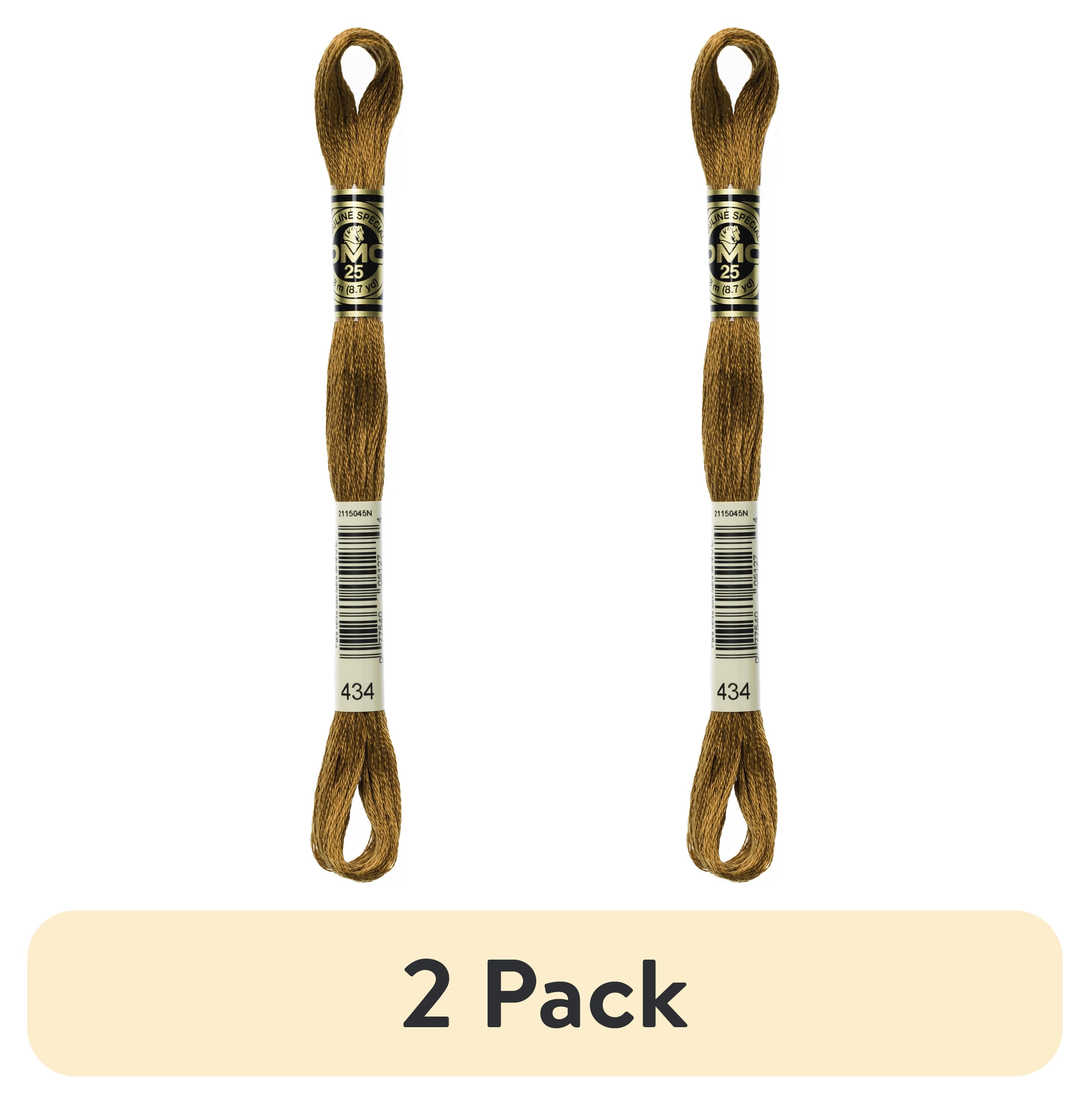 (2 pack) DMC Mouline 117-434 Six-Strand Embroidery Thread, Light Brown ...