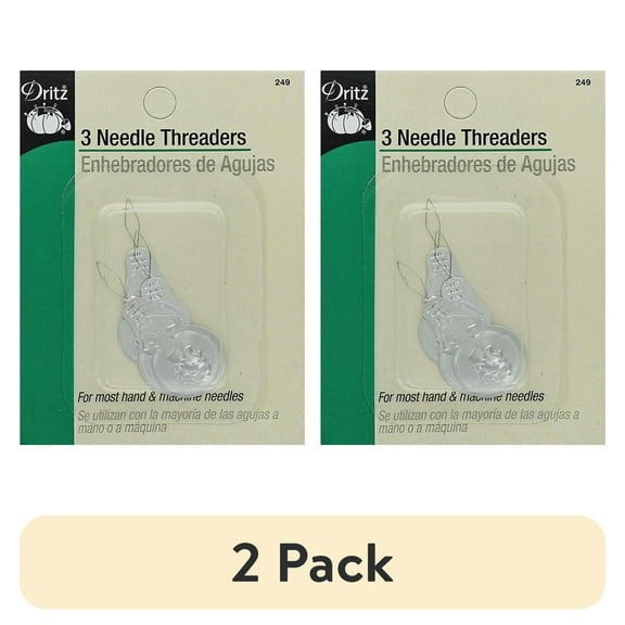 Multi-Pack Plastic Needle Threaders for Sewing Machine & Hand Needles ...