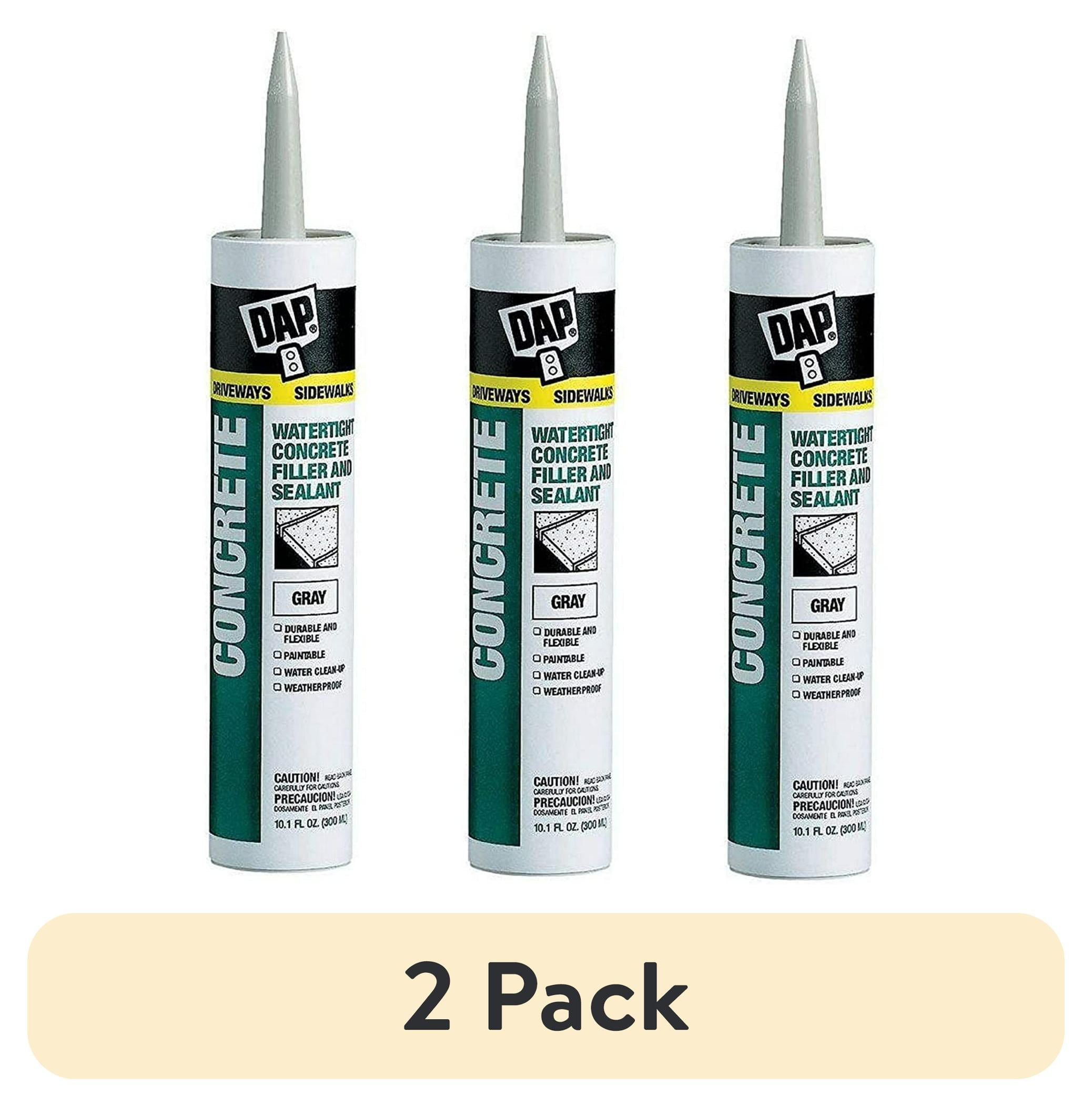 (2 pack) Dap 18021, Siliconized Latex, Gray Cartridge Industrial Sealant, 14 lb 10.1 fl oz, 3 ...