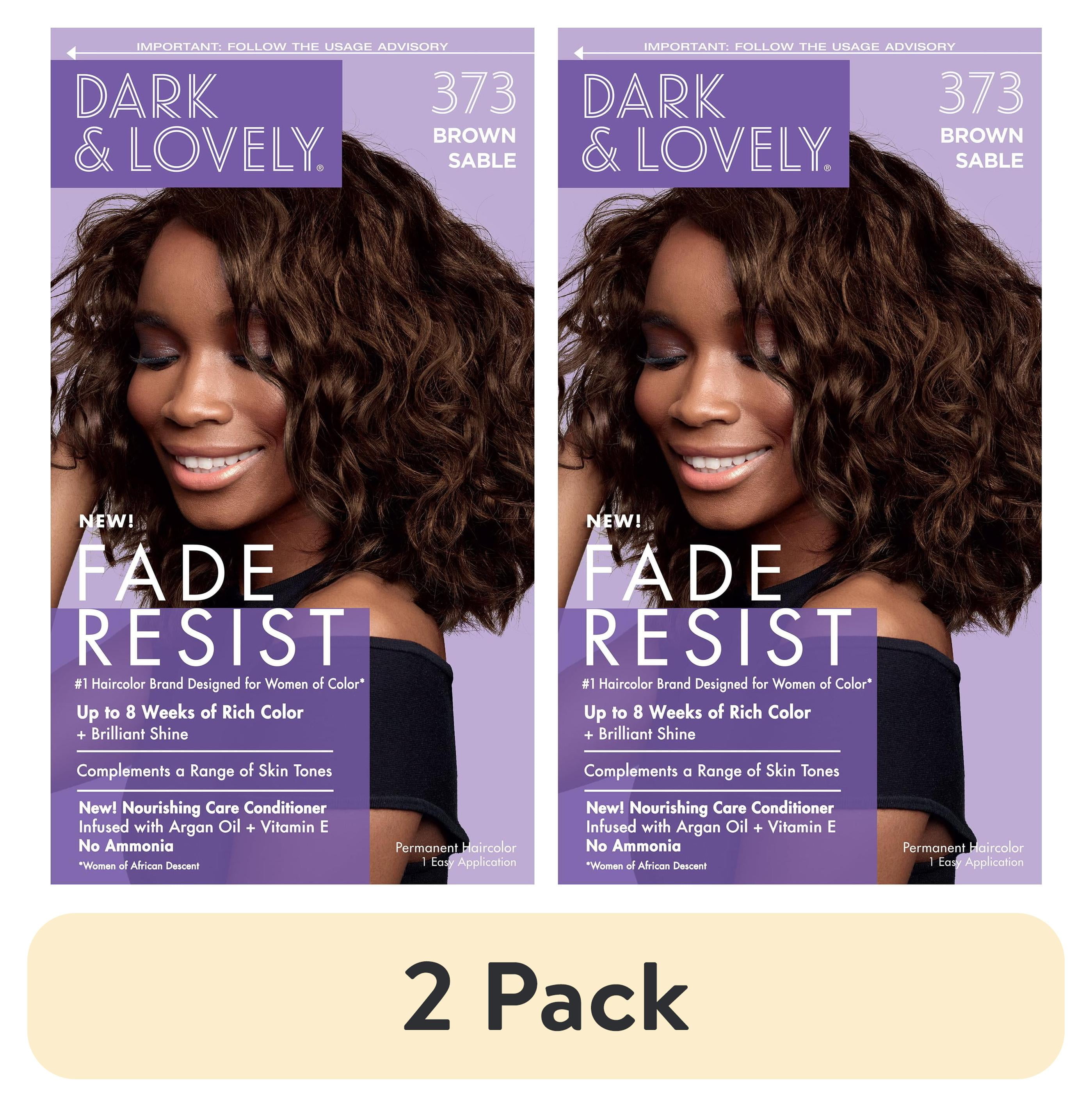 (2 pack) Dark and Lovely Fade Resist Rich Conditioning Hair Color ...