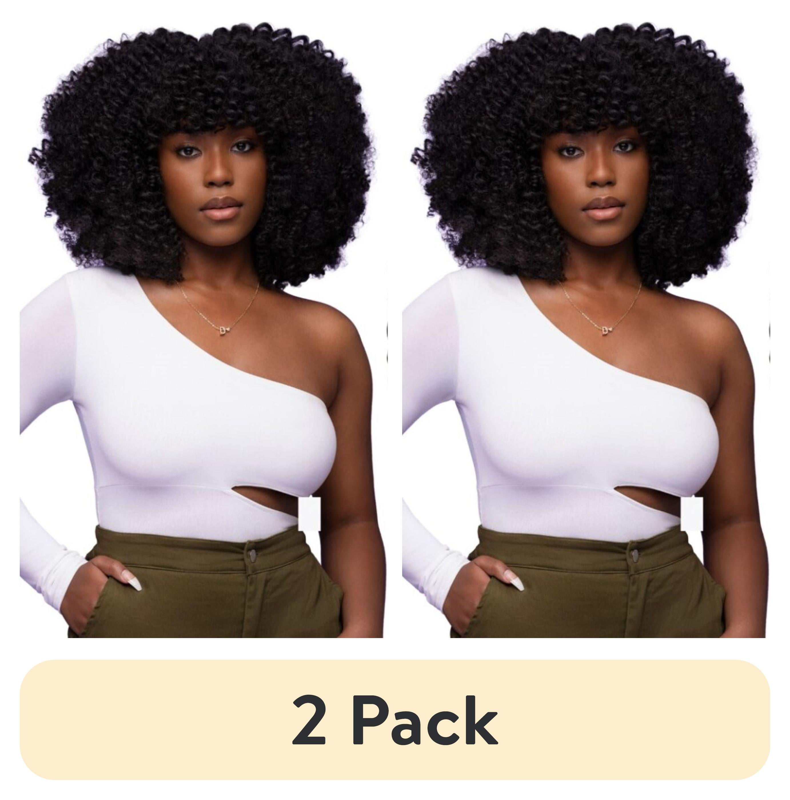 (2 pack) Darling Flexi Rod Curls Crochet Hair 2X Pack, 14 inch, #1B ...