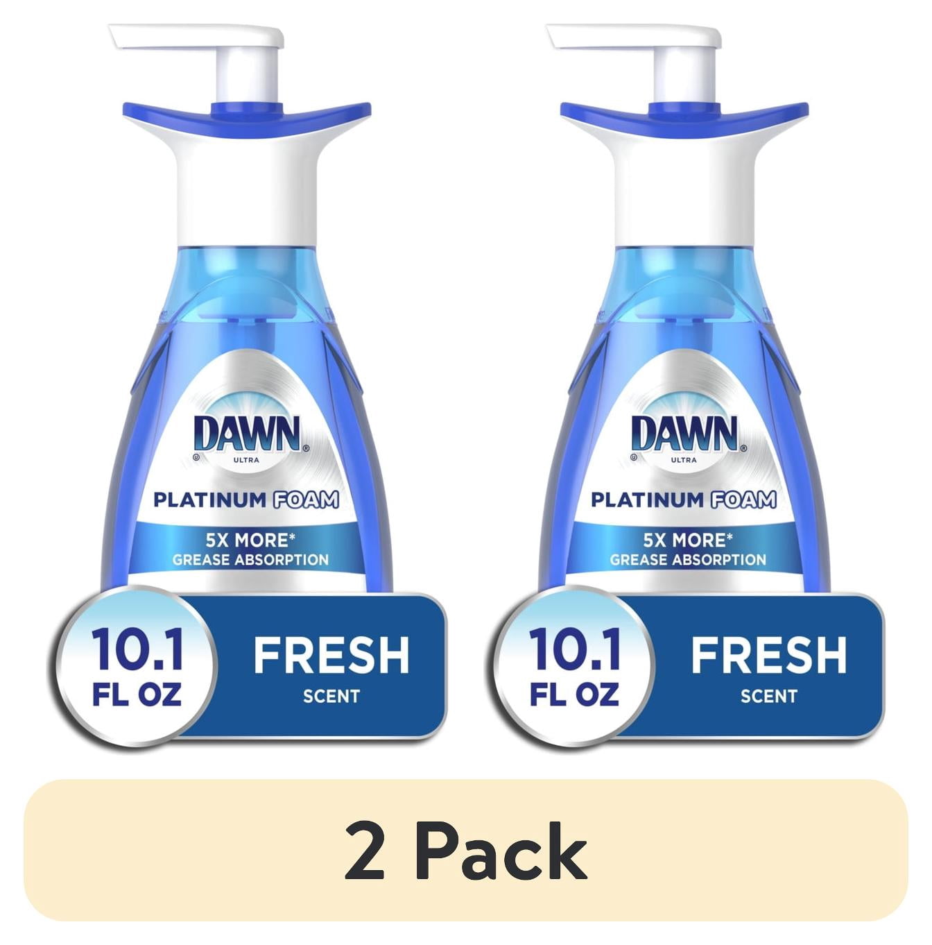 (2 pack) Dawn Direct Foam Dish Soap, Dishwashing Liquid, Grease Removal ...
