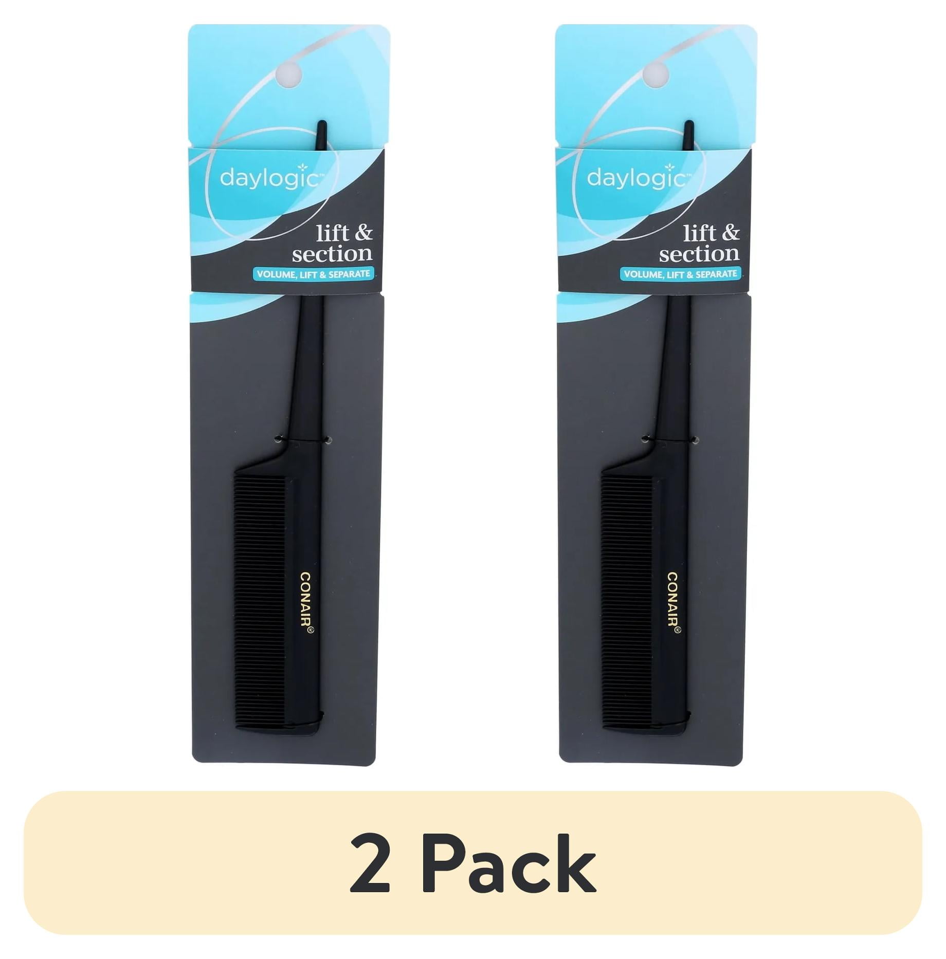 (2 pack) Daylogic Lift & Section Volume Lift & Separate Hair Tail Comb ...