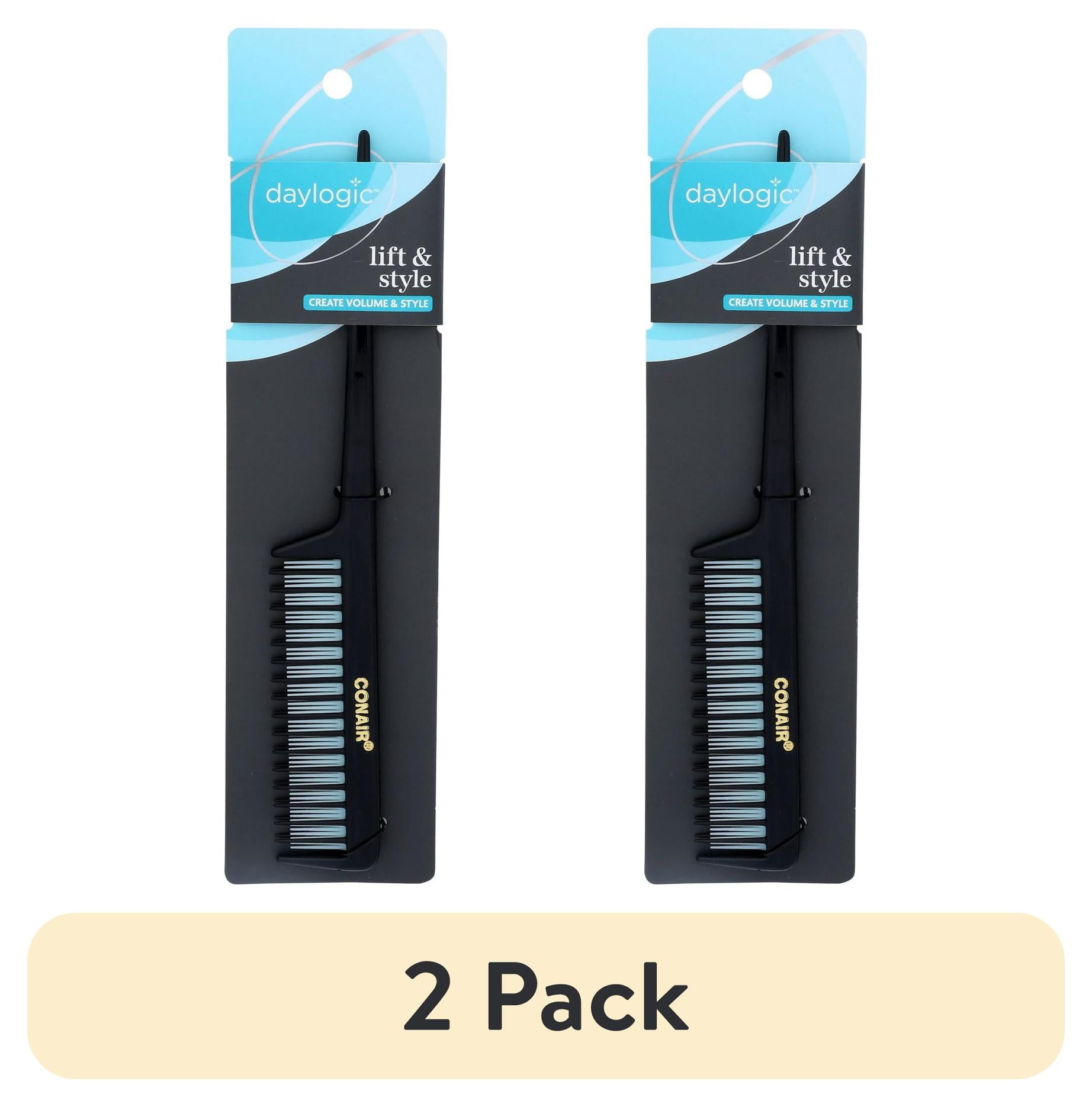 (2 pack) Daylogic Lift & Style Volume Hair Comb, Black, 1-Piece ...