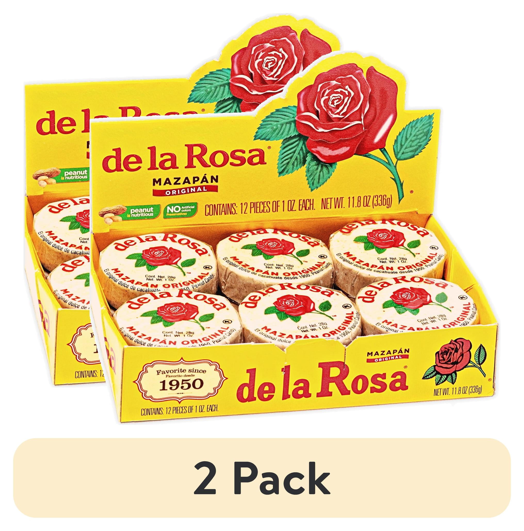 (2 pack) De La Rosa Mazapan Style Mexican Peanut Candy, 12 Count ...
