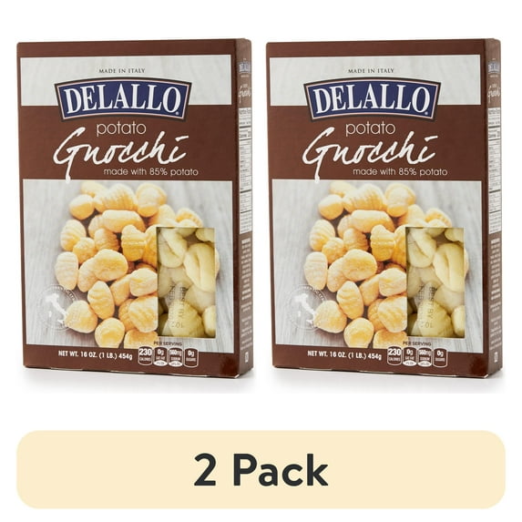 (2 pack) DeLallo Potato Gnocchi Pasta, Made in Italy, Non-GMO, 16 oz ...