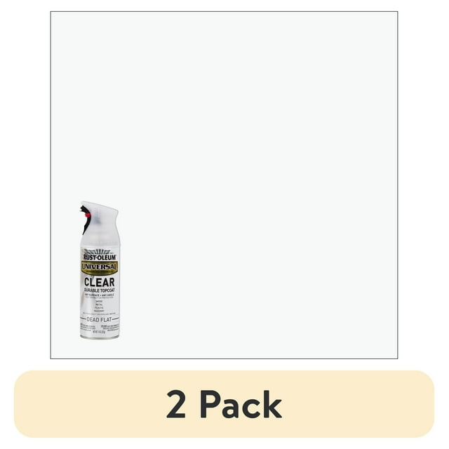(2 pack) Dead Flat Clear, Rust-Oleum Universal All Surface Interior ...