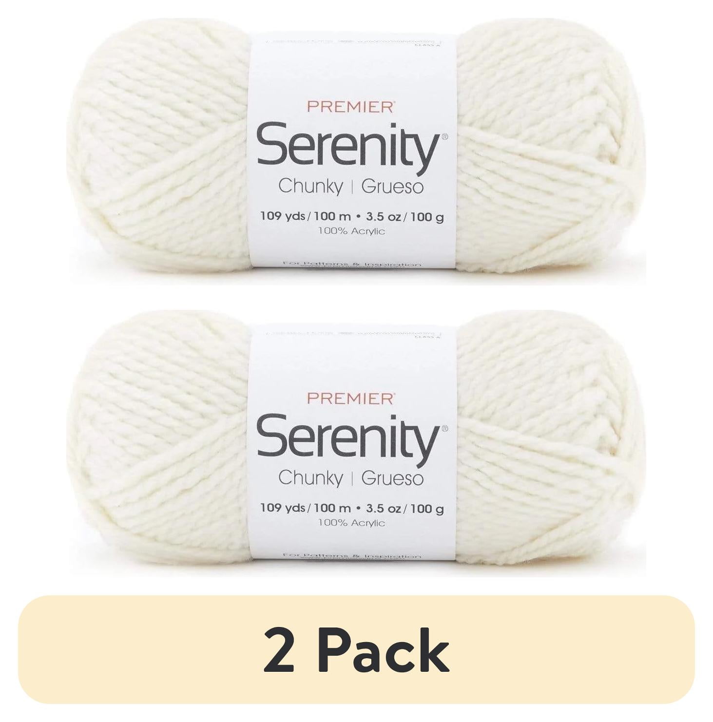 (2 pack) Premier Yarns Deborah Norville Serenity Chunky Yarn, Ideal for ...