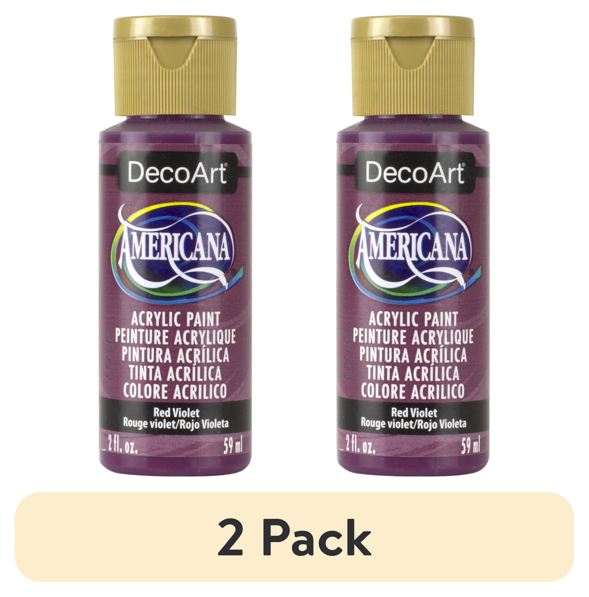 (2 pack) DecoArt Americana Acrylic Color, 2 oz., Red Violet - Walmart.com