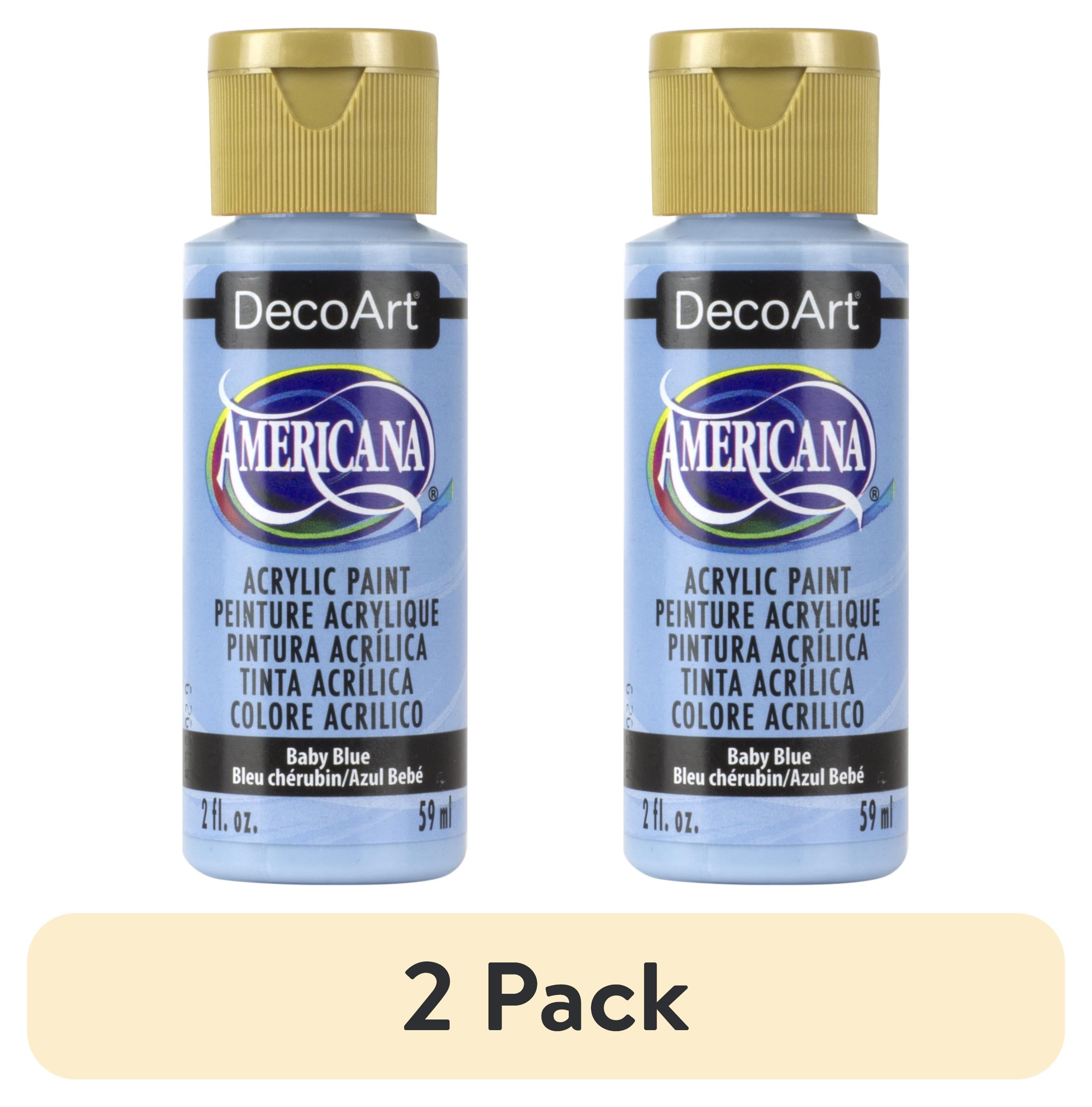 (2 pack) DecoArt Americana Acrylic Paint, 2 oz., Baby Blue - Walmart.com