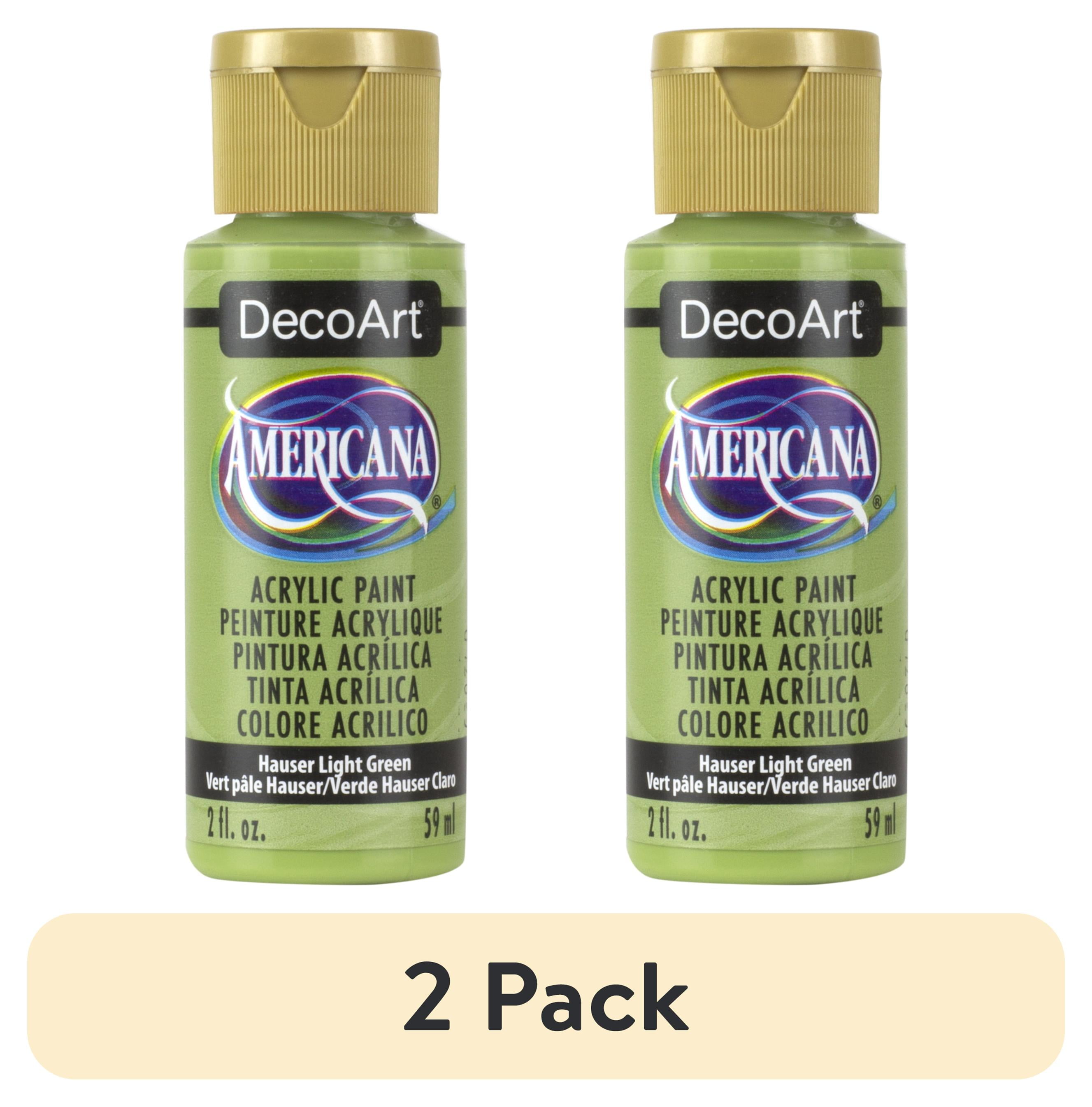 (2 pack) DecoArt Americana Acrylic Paint, 2 oz., Hauser Light Green ...