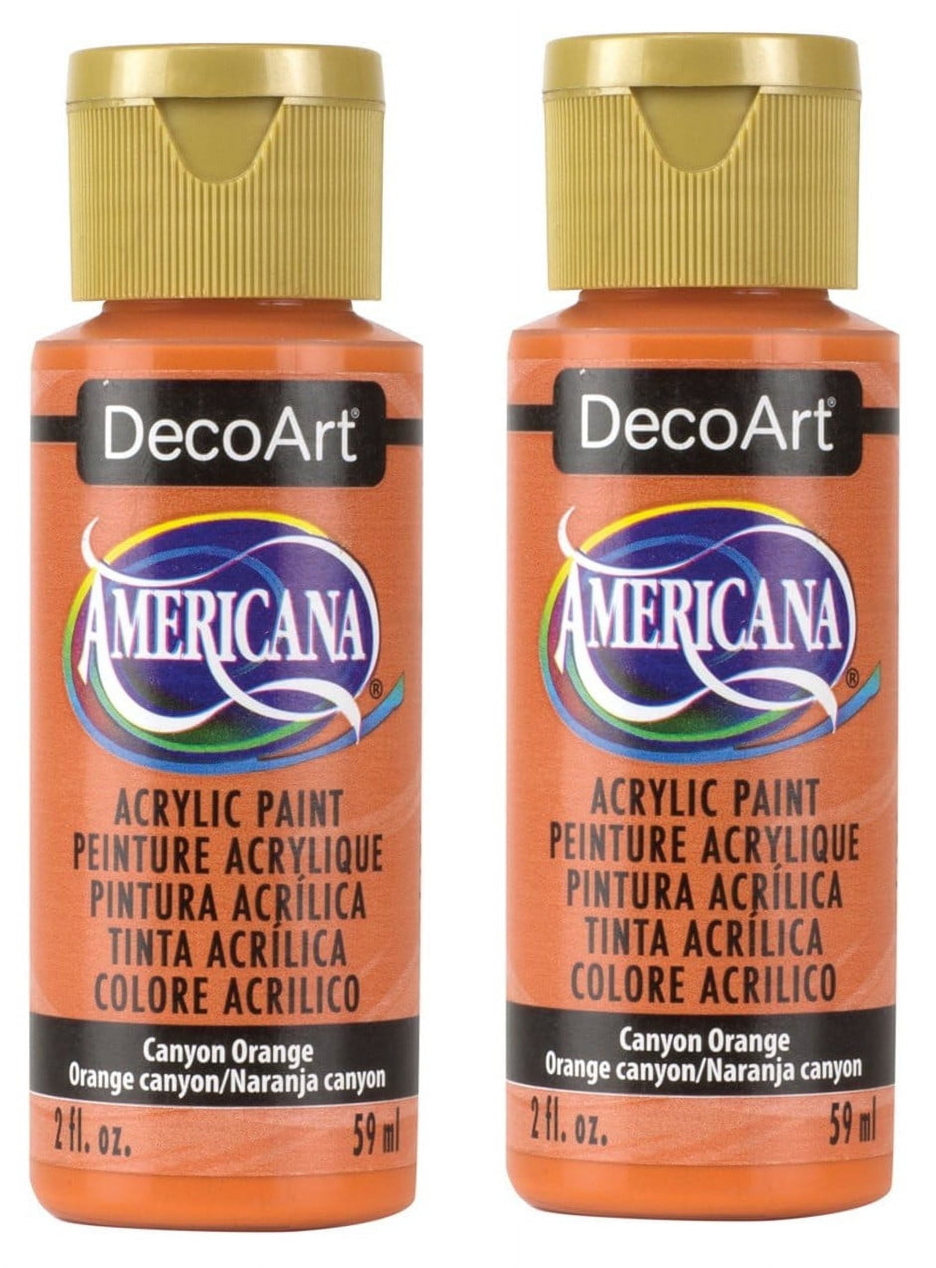 2-pack - DecoArt Americana Acrylic Paint 2oz, Canyon Orange DA-238 ...
