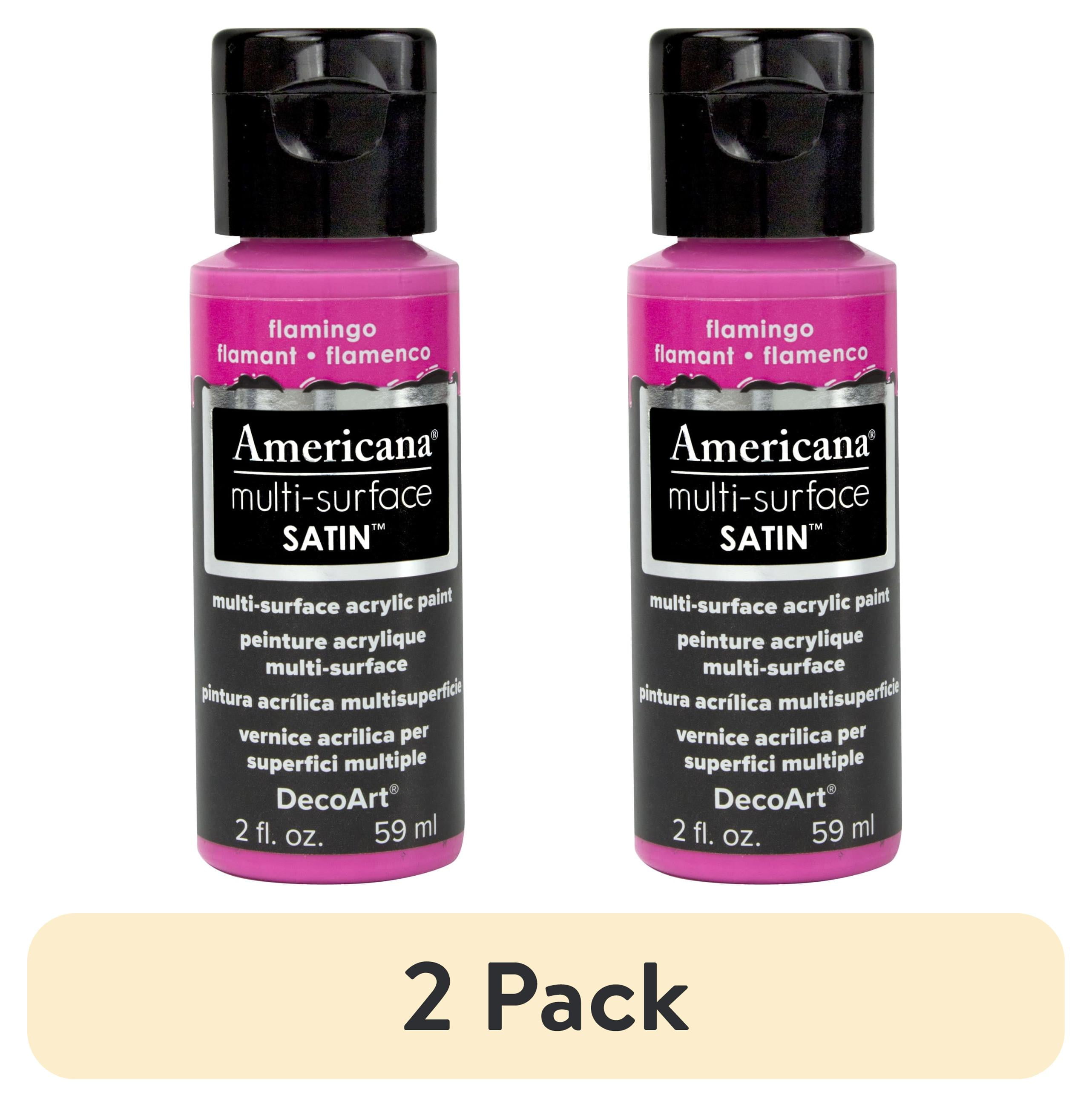 (2 pack) DecoArt a Multi-Surface Acrylic Color, 2 oz., Flamingo ...