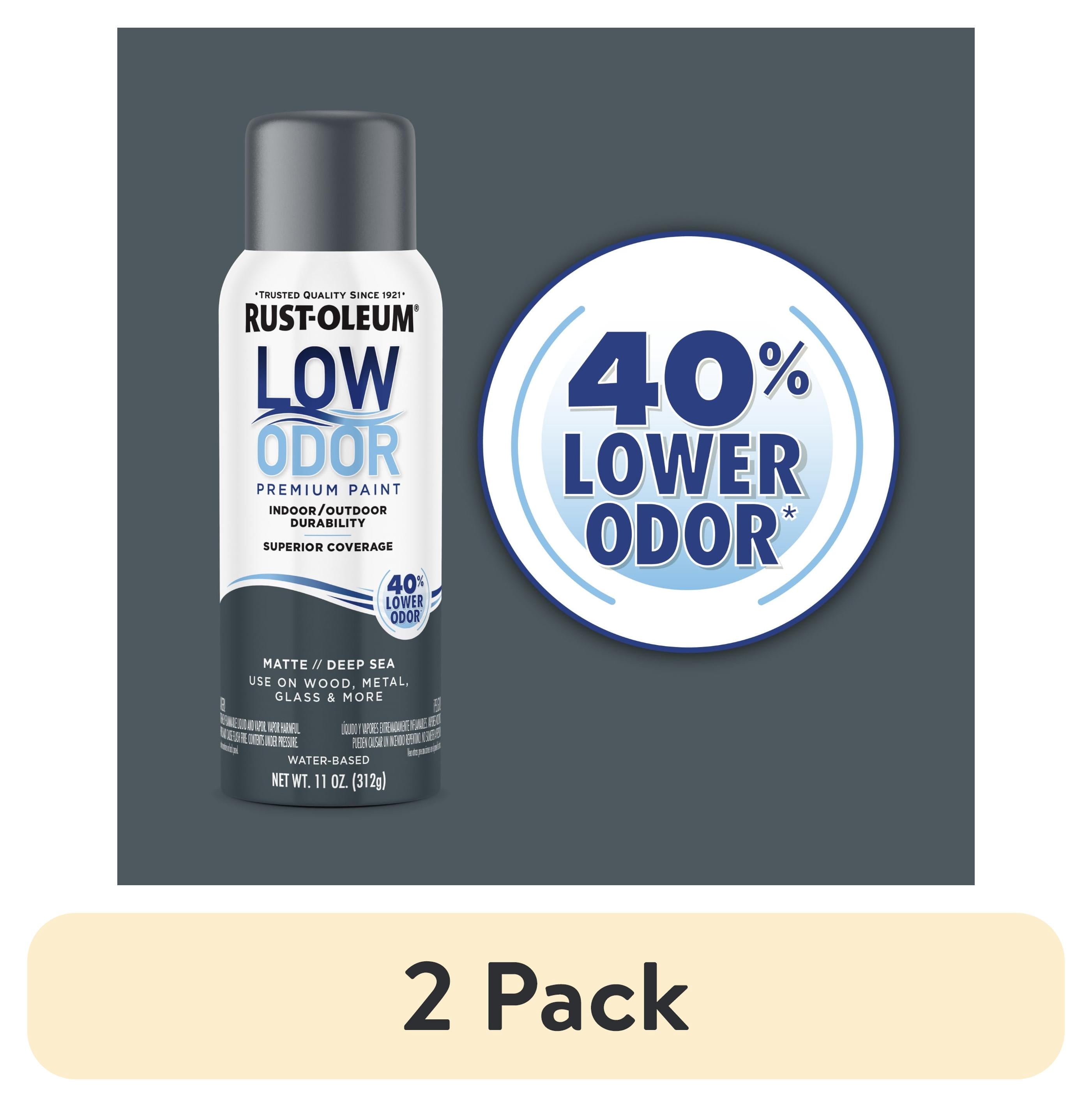 (2 pack) Deep Sea, Rust-Oleum Low Odor Premium Matte Spray Paint-388285 ...
