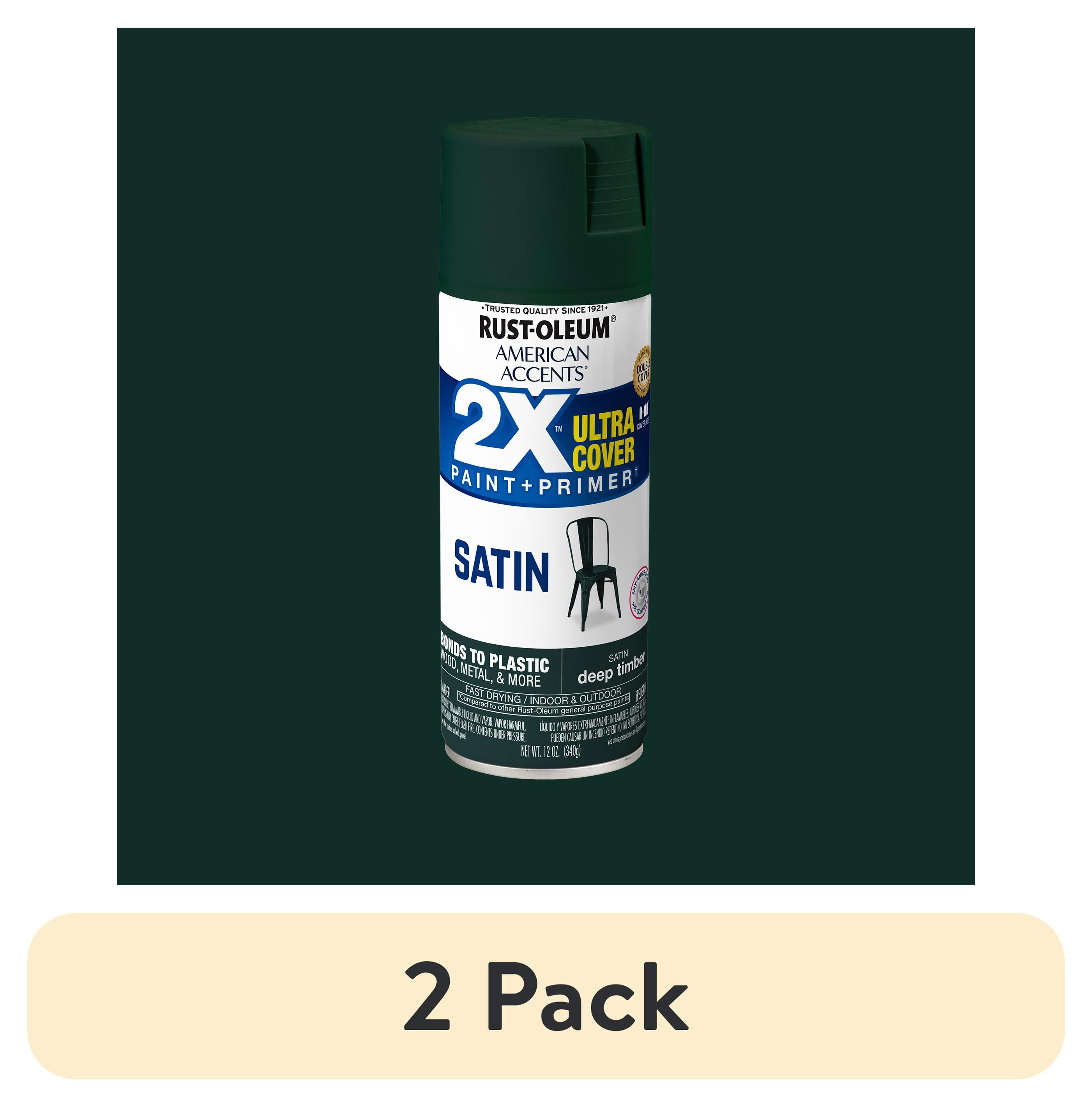 (2 pack) Deep Timber, Rust-Oleum American Accents 2X Ultra Cover Satin ...