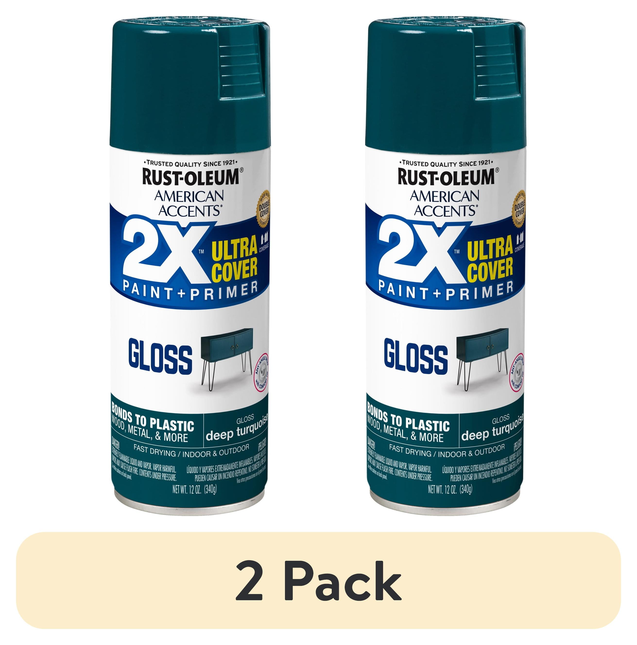 (2 pack) Deep Turquoise, Rust-Oleum American Accents 2X Ultra Cover ...