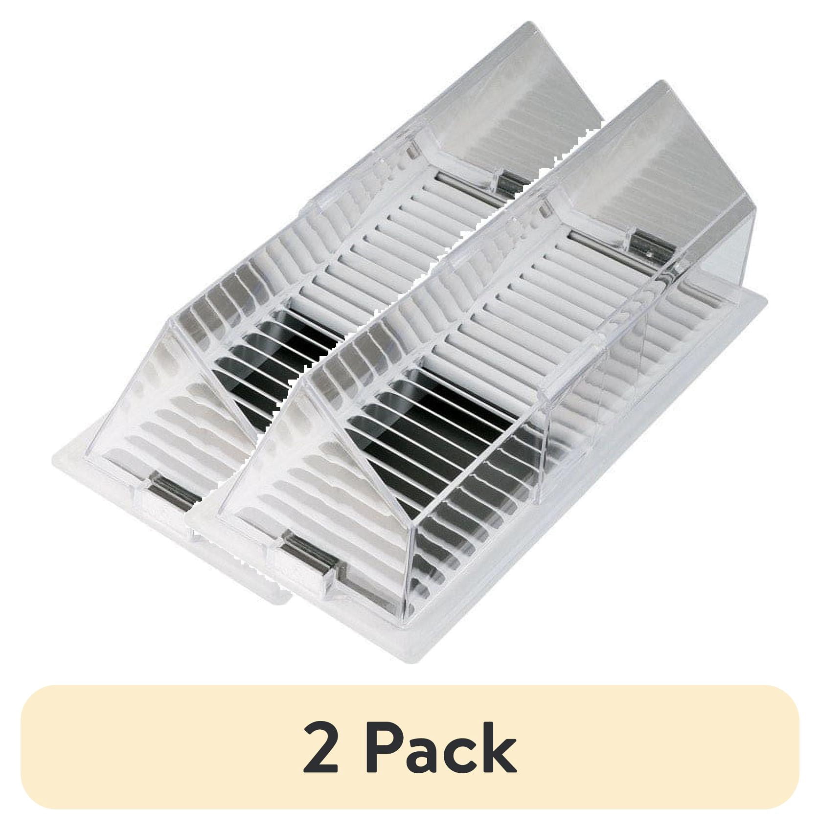 (2 pack) Deflect-O Jordan 4.5 in. H X 8.75 in. W 1-Way Silver Plastic ...