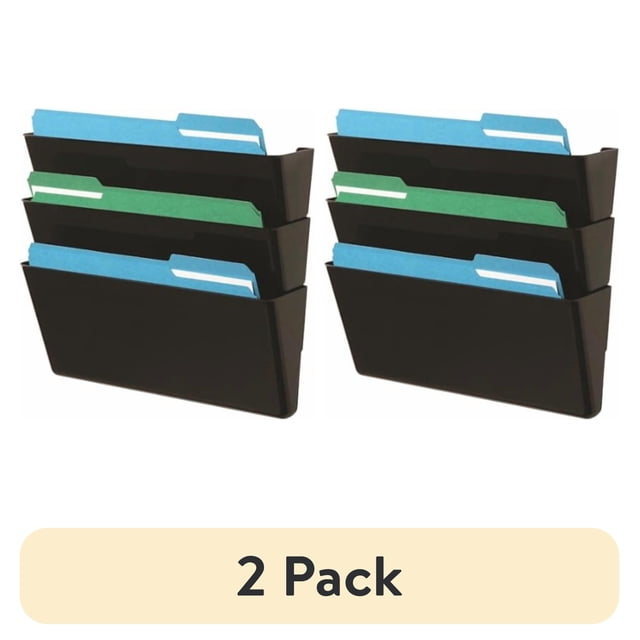 (2 pack) Deflecto EZ Link Stackable DocuPocket - Walmart Business Supplies