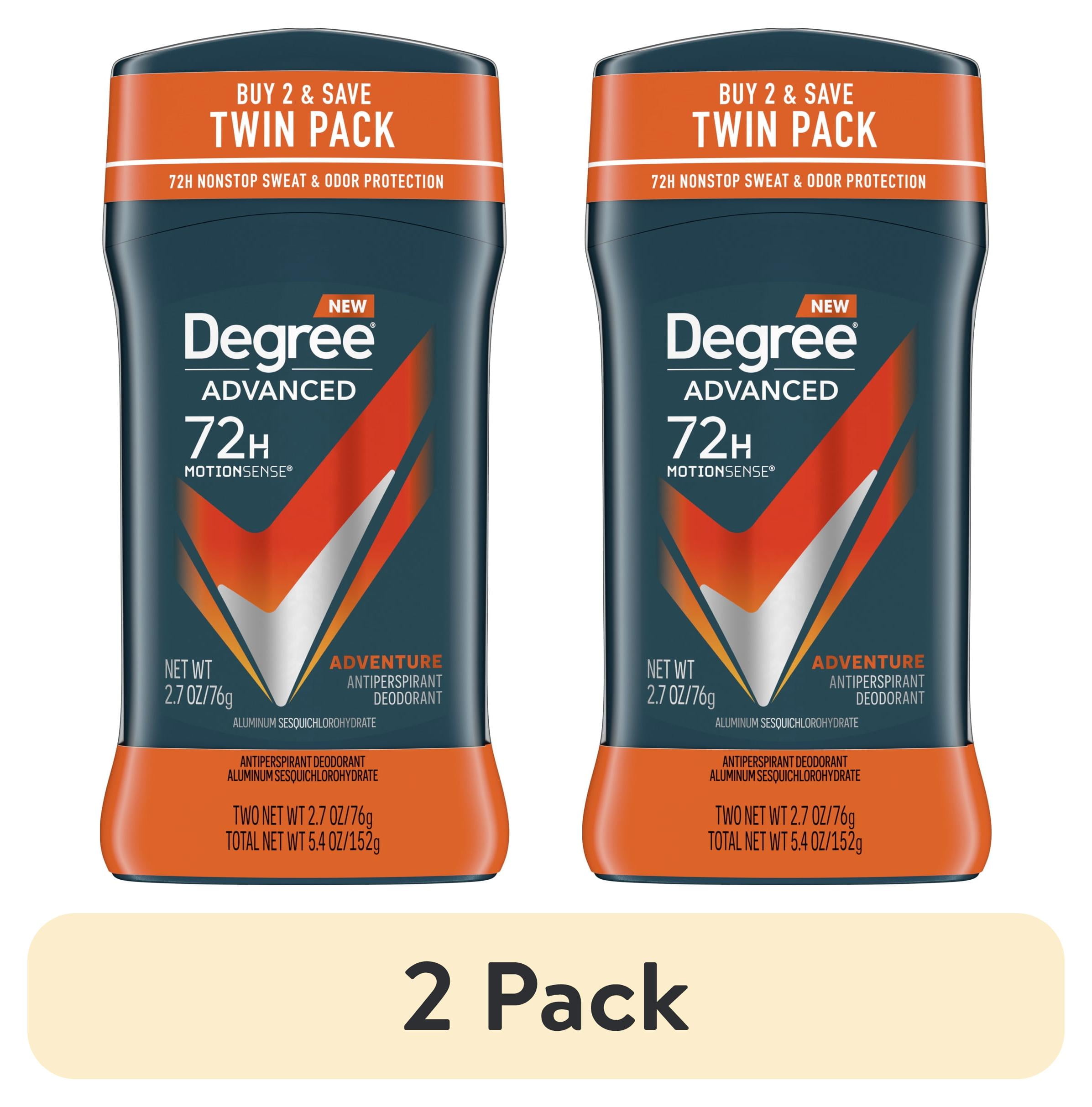 (2 pack) Degree Advanced Long Lasting Antiperspirant Deodorant Stick ...