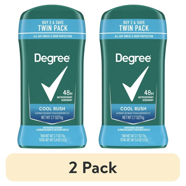 (2 pack) Degree Men Original Antiperspirant Deodorant for Men Cool Rush ...