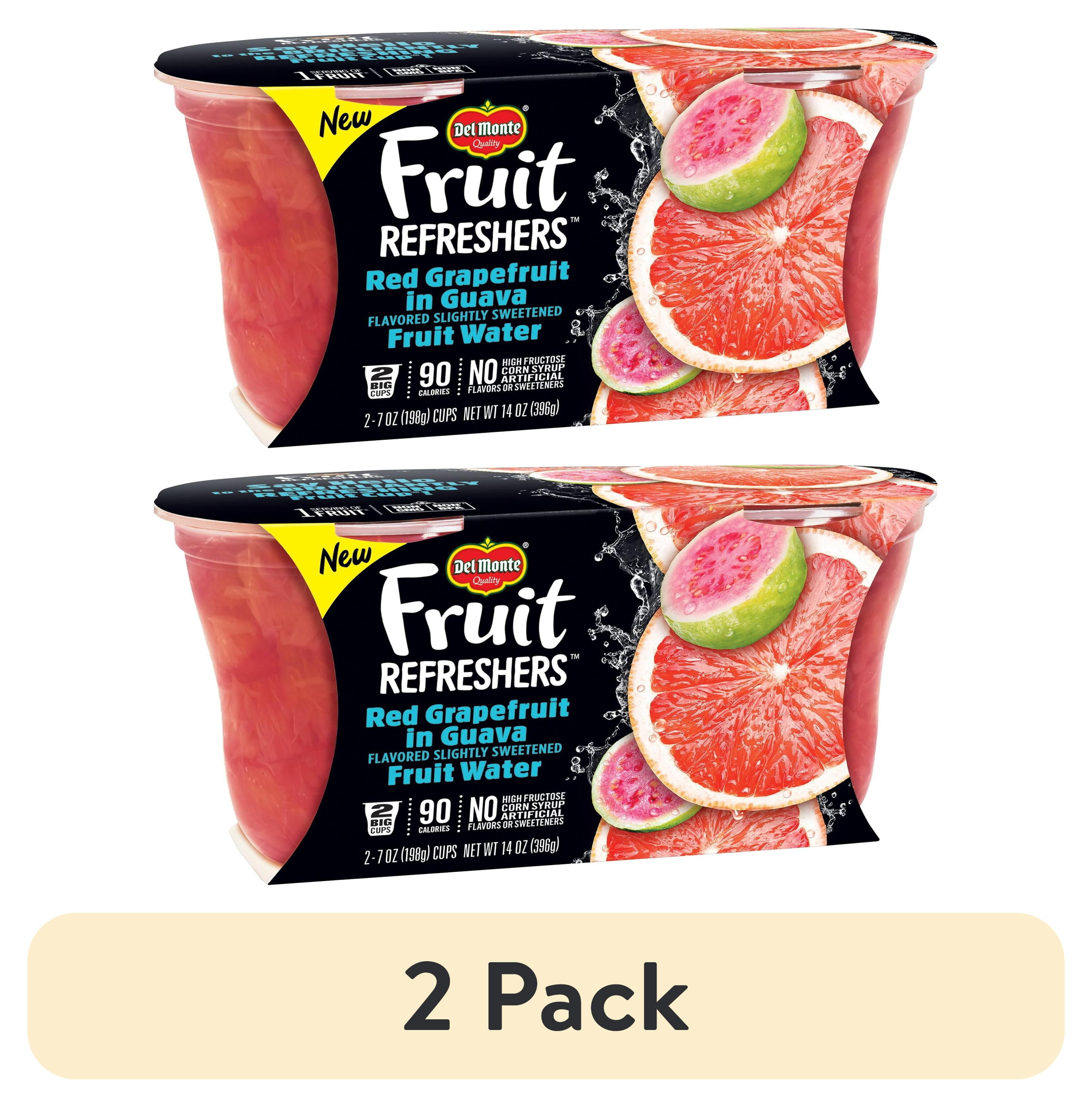 (2 pack) Del Monte Fruit Refreshers Red Grapefruit in Guava flavored ...