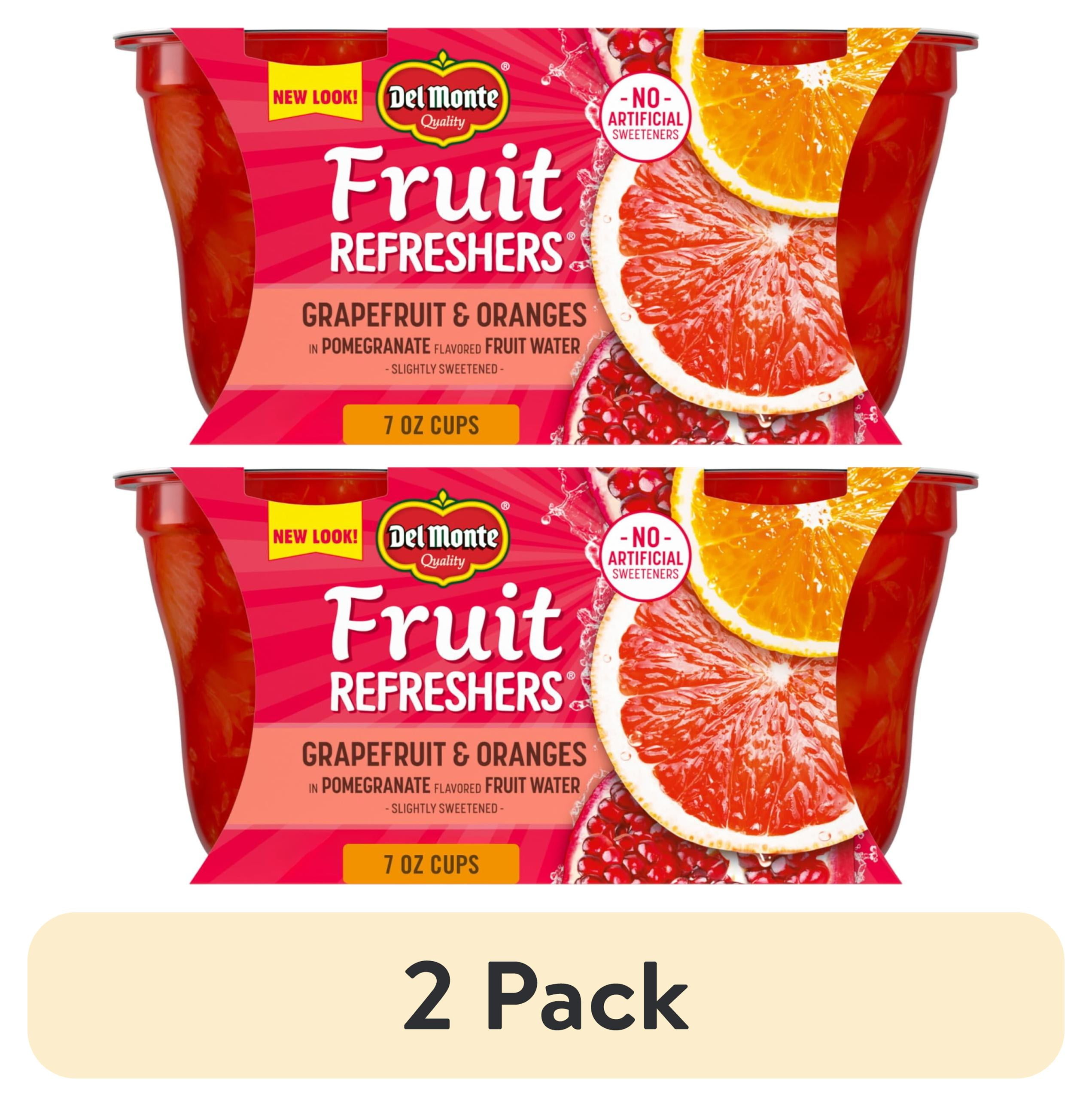 (2 pack) Del Monte Fruit refreshers Grapefruit and Oranges Fruit Cup ...