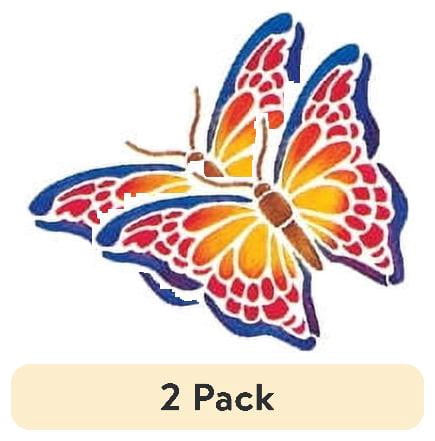 (2 pack) Delta Stencil Magic Decorative Stencils-Butterflies & More 5. ...