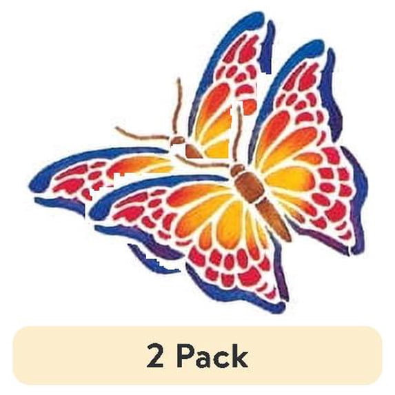 (2 pack) Delta Stencil Magic Decorative Stencils-Butterflies & More 5. ...