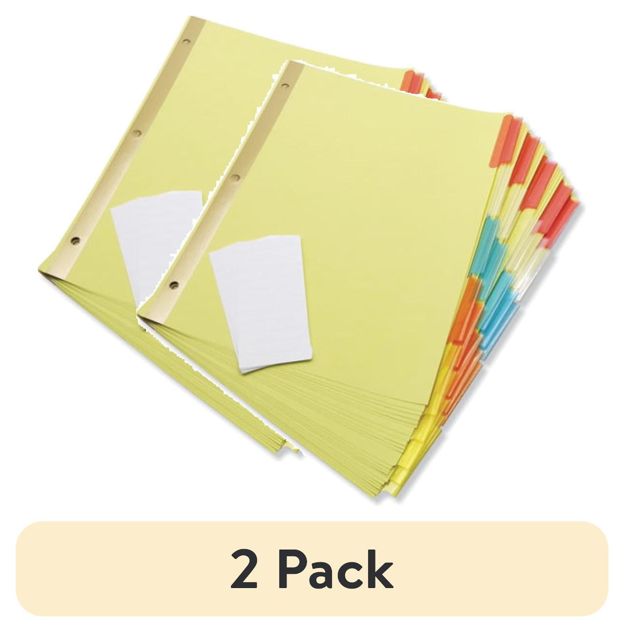 (2 pack) Universal UNV21874 11 in. x 8.5 in. 5-Tab Deluxe Extended ...