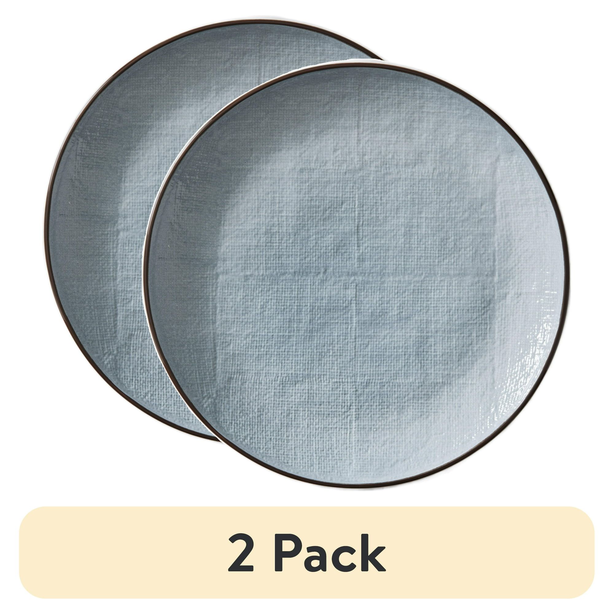 (2 pack) Denim Murphy Stoneware Dinner Plate - Walmart.com