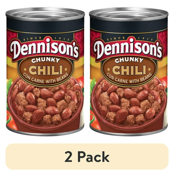 (2 pack) Dennison's Chunky Chili Con Carne with Beans, 26g Protein Per ...