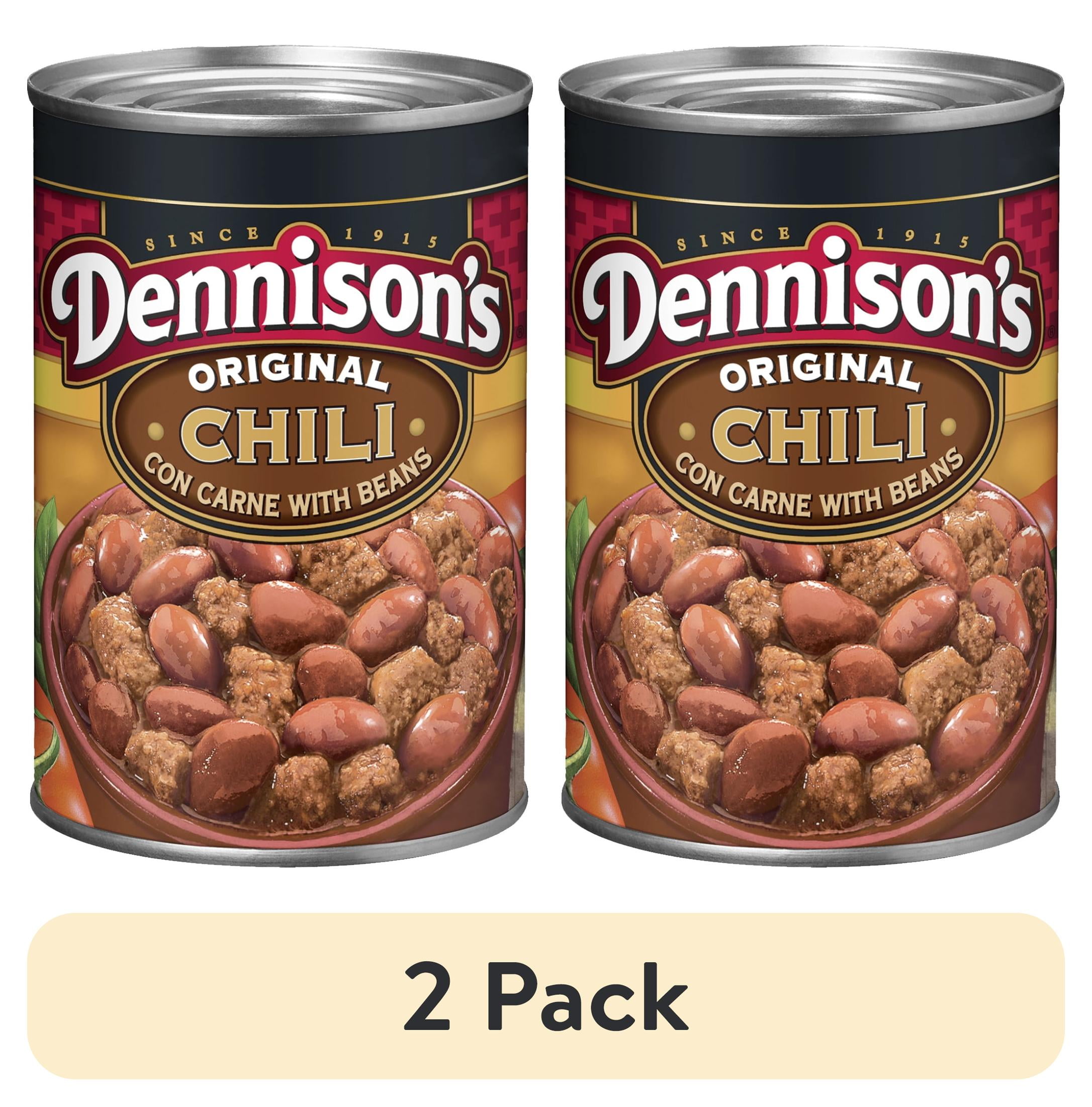 (2 pack) Dennison's Original Chili Con Carne with Beans, 26g Protein ...