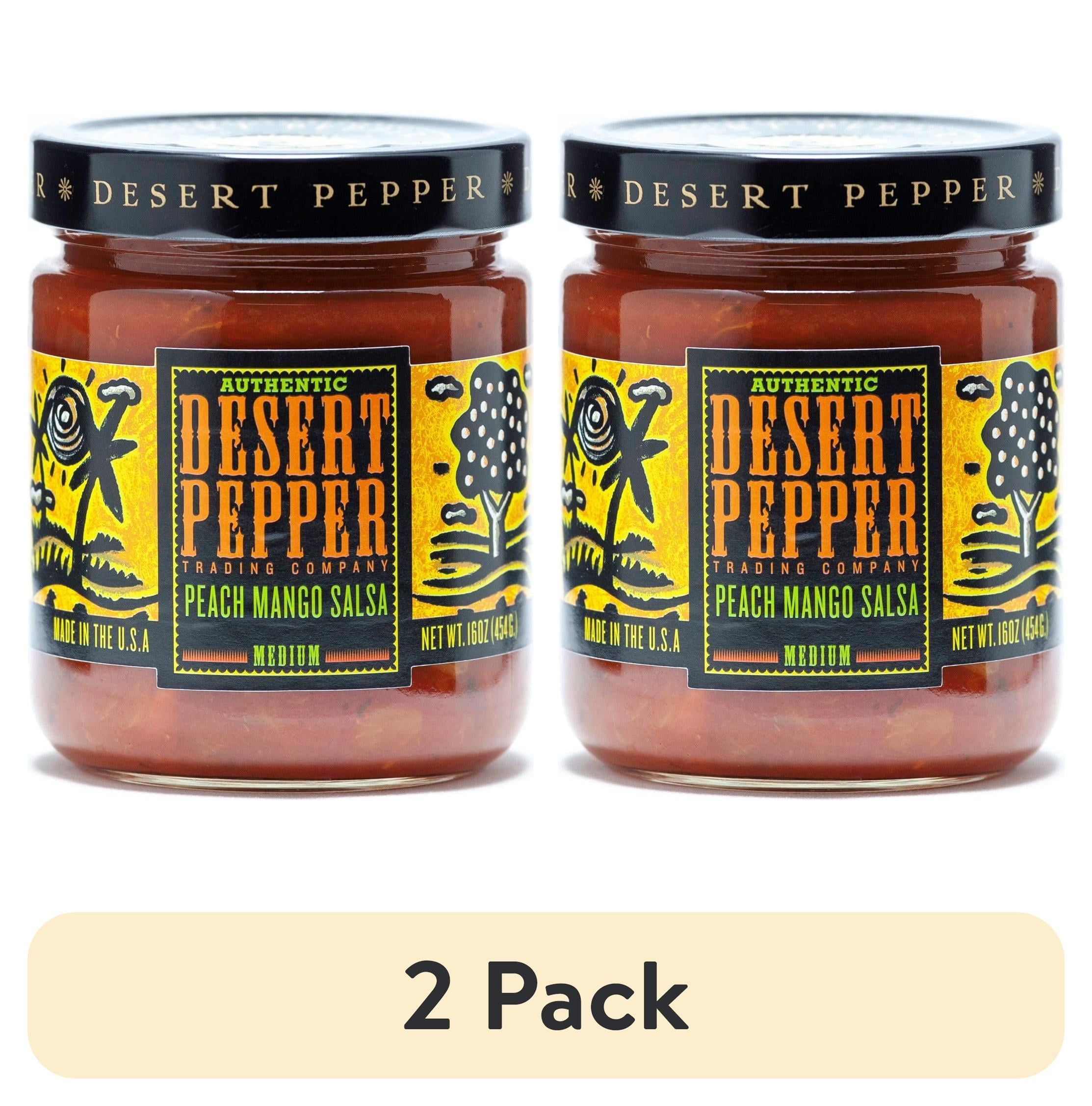 (2 pack) Desert Pepper Medium Peach Mango Salsa, 16 oz - Walmart.com