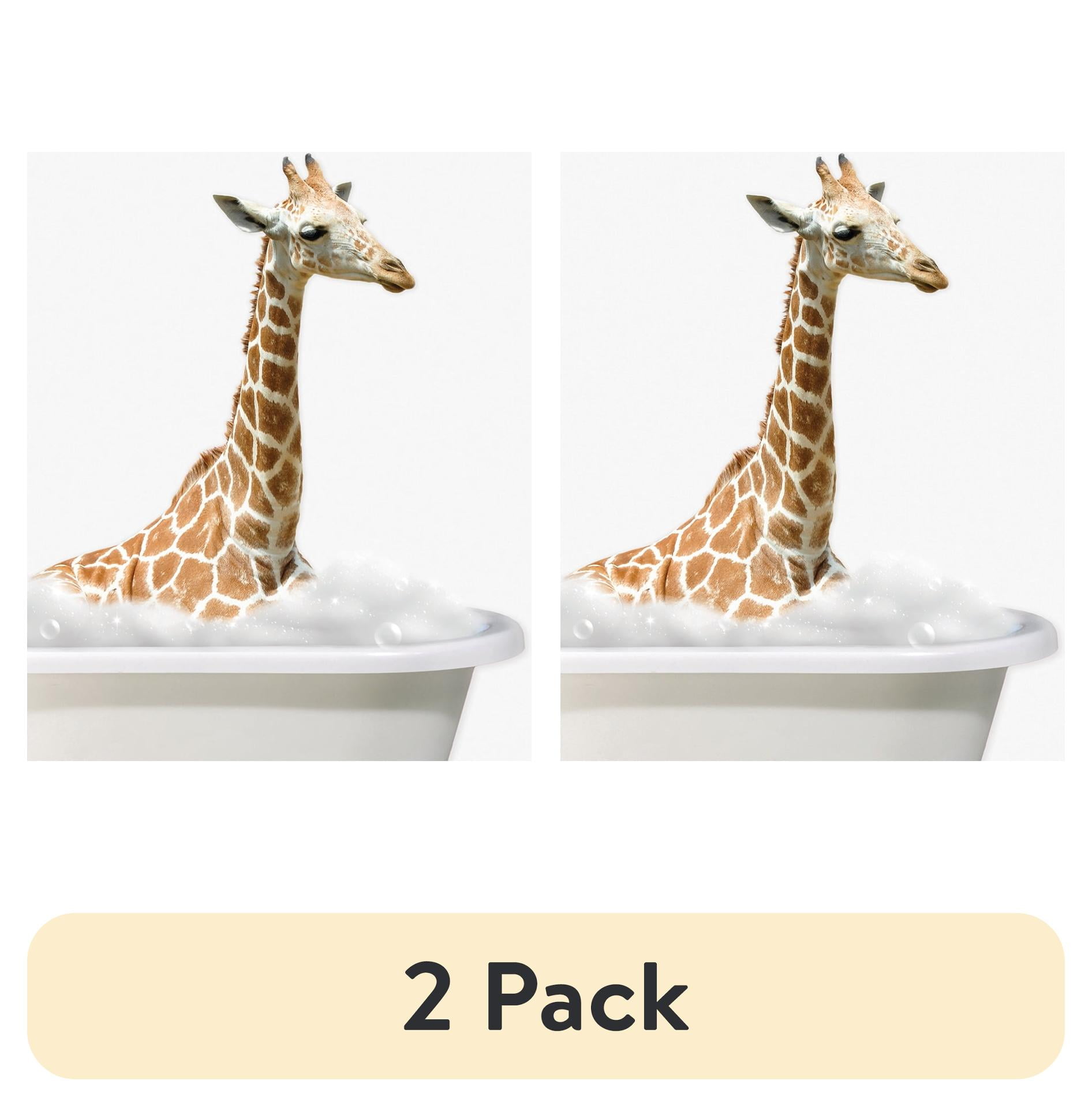 (2 pack) DesignOvation Baby Animal in Tub Unframed Art Print 8” x 10” Set of 3 by The Creative ...