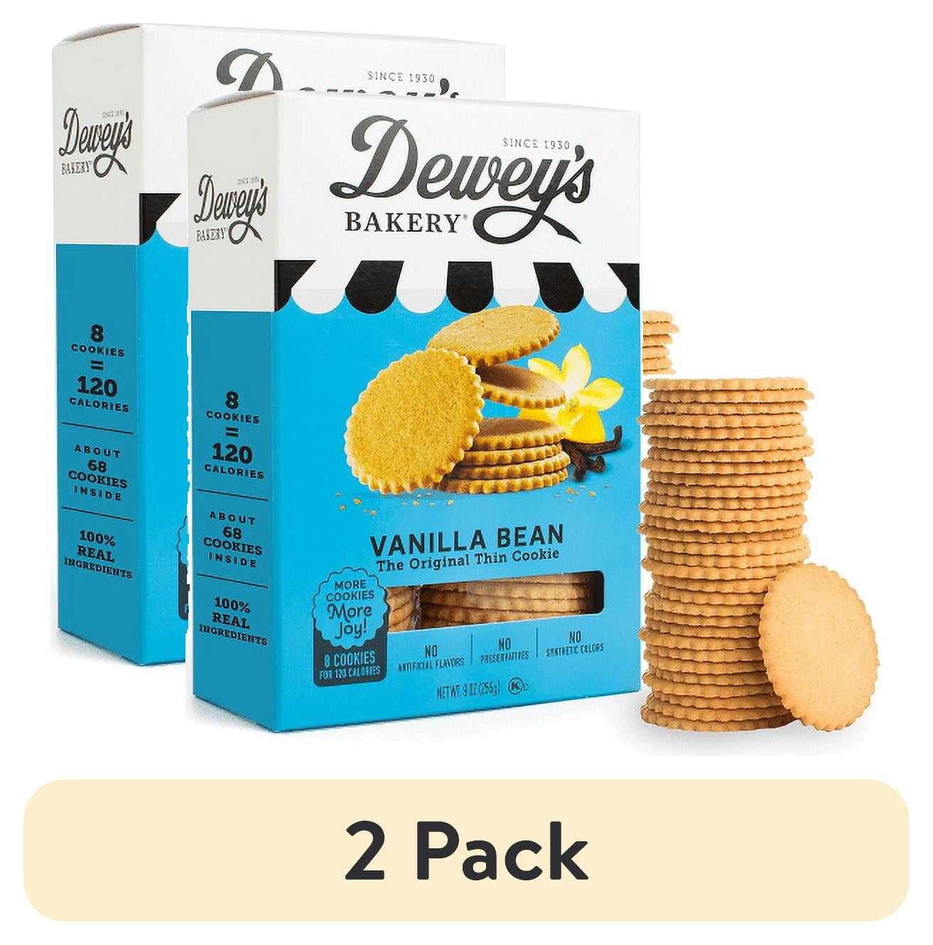 (2 pack) Dewey's Bakery Vanilla Bean Cookies 9 oz - Walmart.com