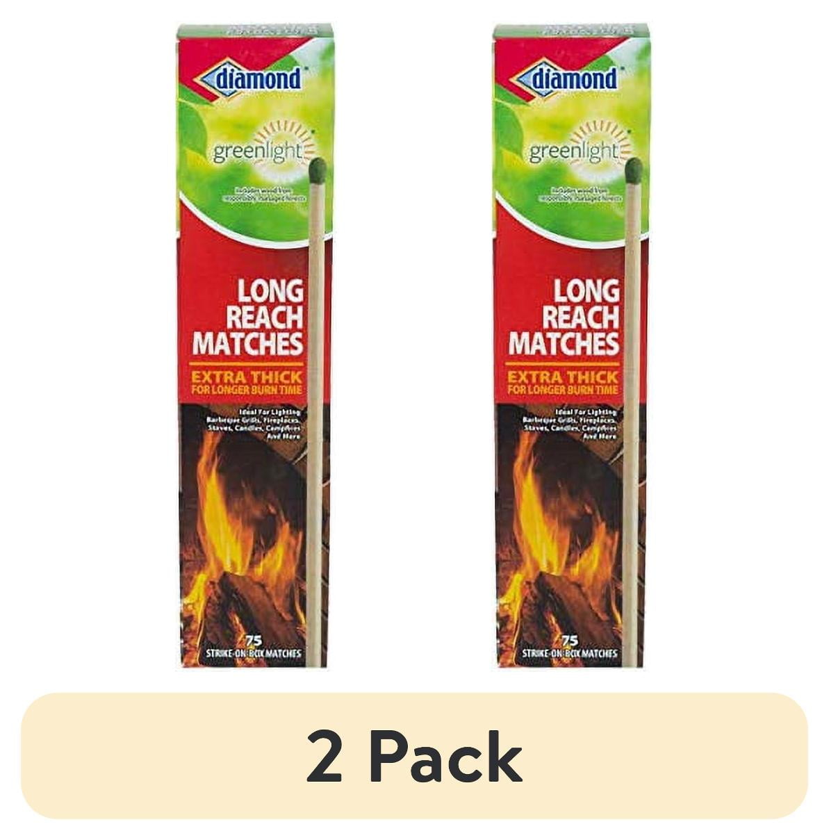 (2 pack) Diamond Greenlight Long Reach Matches, Large Strike on Box ...