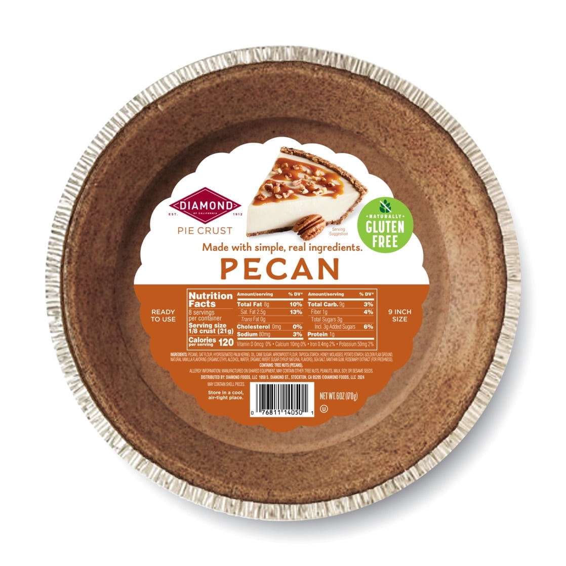 (2 pack) Diamond Pecan 9" Pie Crust 6 Oz - Walmart.com