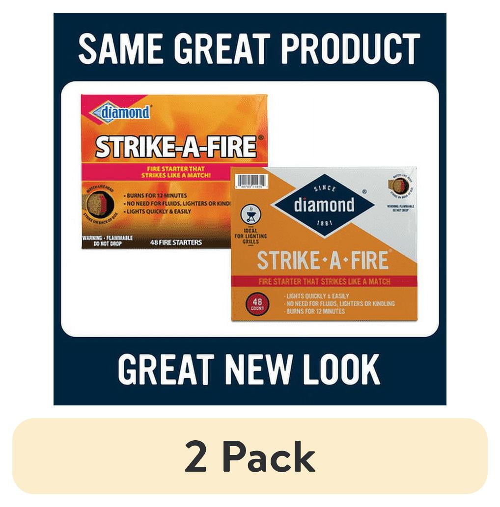 (2 pack) Diamond Strike-a-Fire Fire Starters, 48 Count per Pack ...