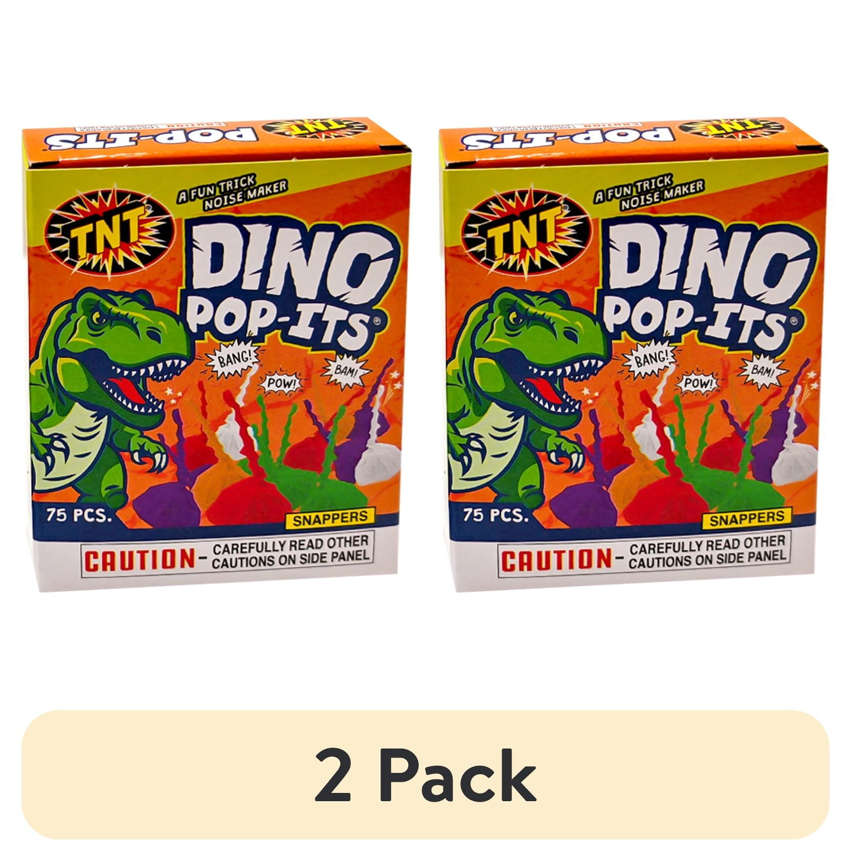 (2 pack) Dino Snaps , TNT Fireworks , Multicolor Party Snaps, 75 Count ...