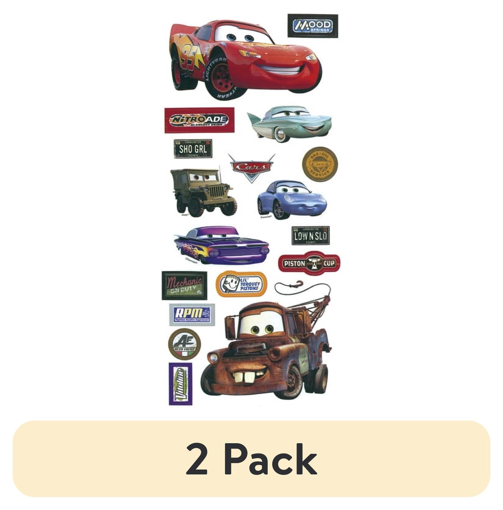 (2 pack) Disney Cars Stickers & Borders- - Walmart.com