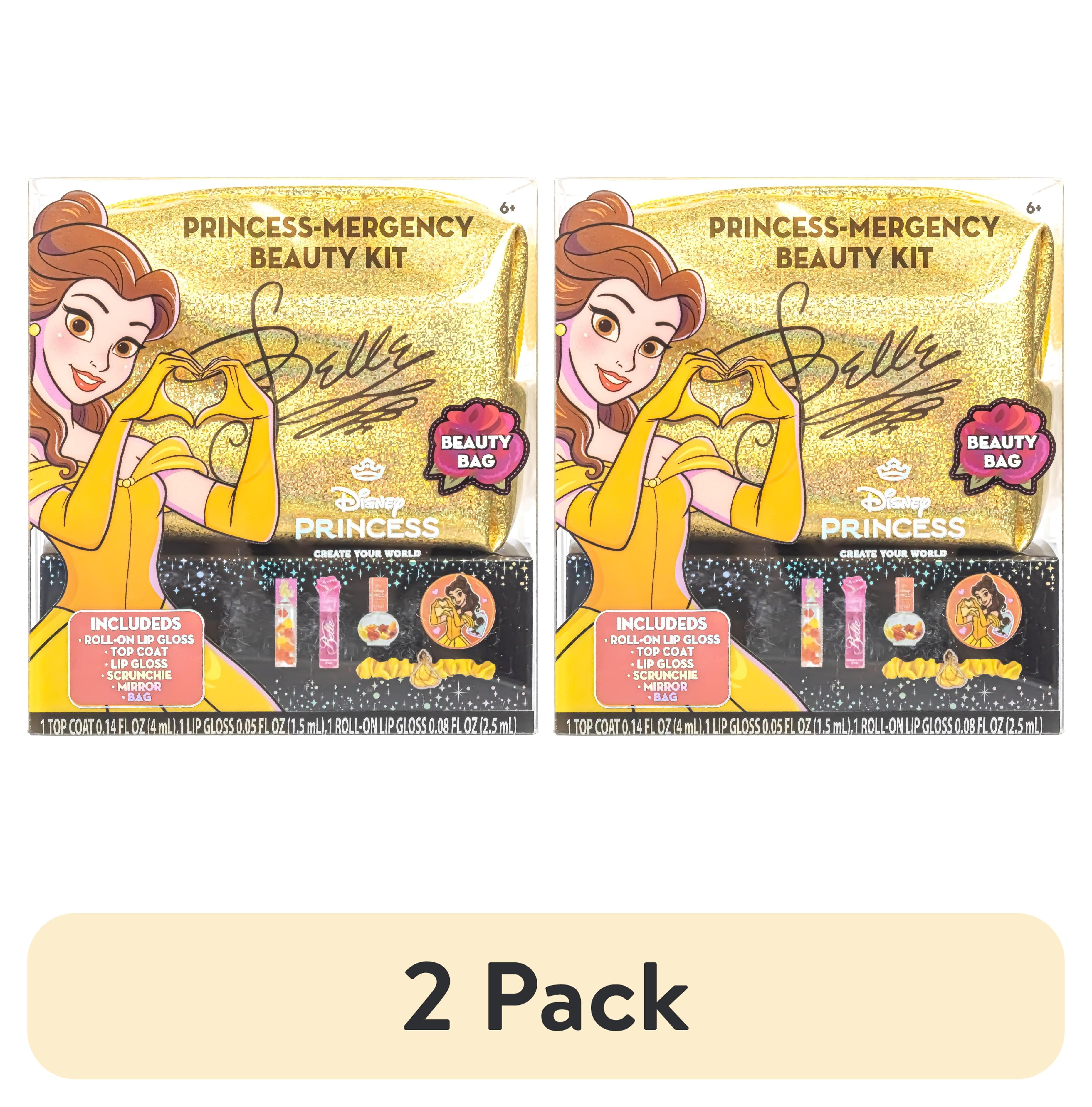 (2 pack) Disney Princess Bella Gold Mergency Makeup Kit, for Child Ages ...