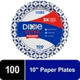 (2 pack) Dixie Ultra Paper Dinner Plates, 10 1/16", 100 Count - Walmart.com