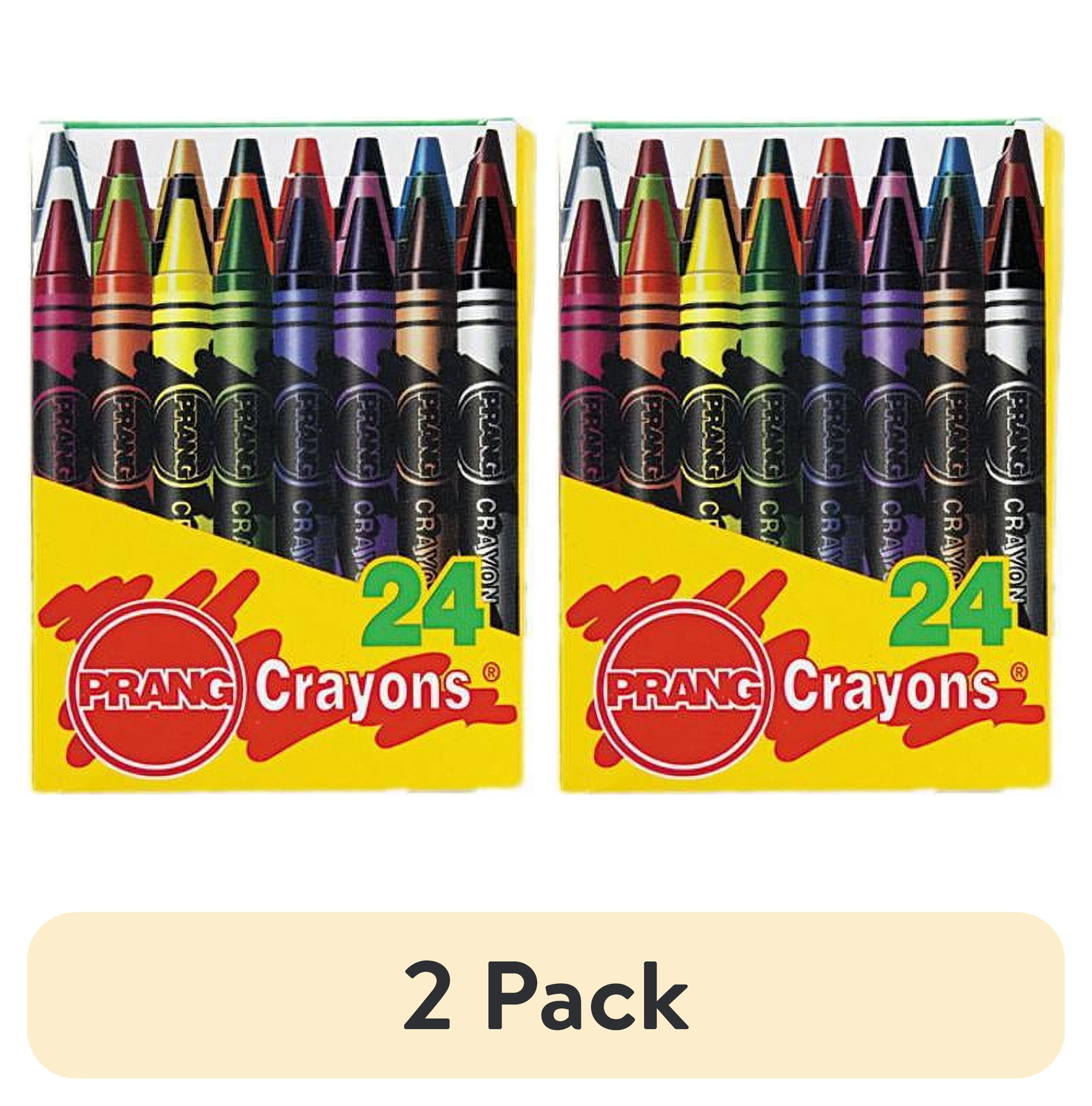 (2 pack) Dixon Ticonderoga Prang 24 Count Wax Crayons 00400 - Walmart.com