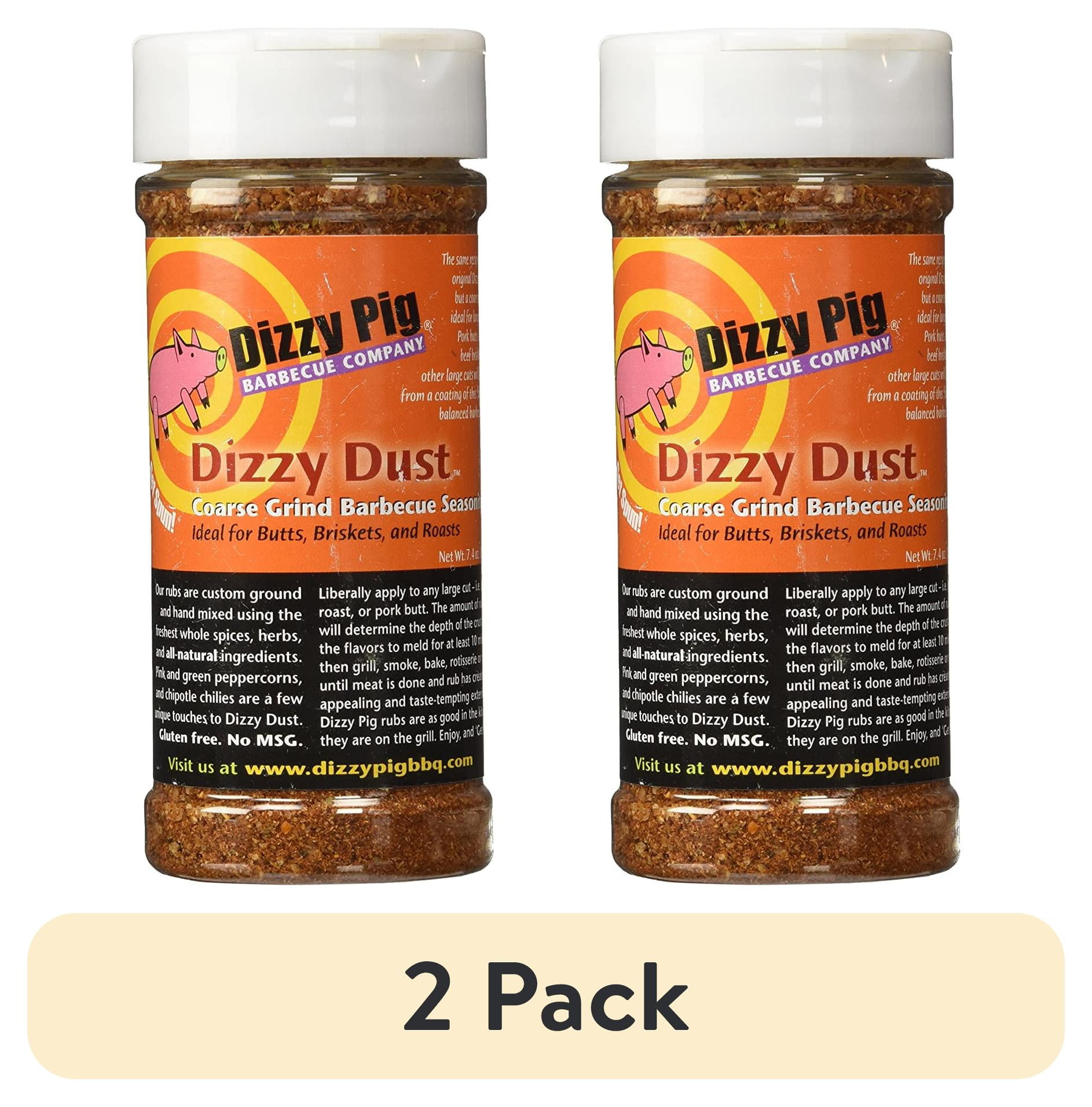 (2 pack) Dizzy Pig, Seasoning Barbecue Coarse Grind, 8 Ounce - Walmart.com