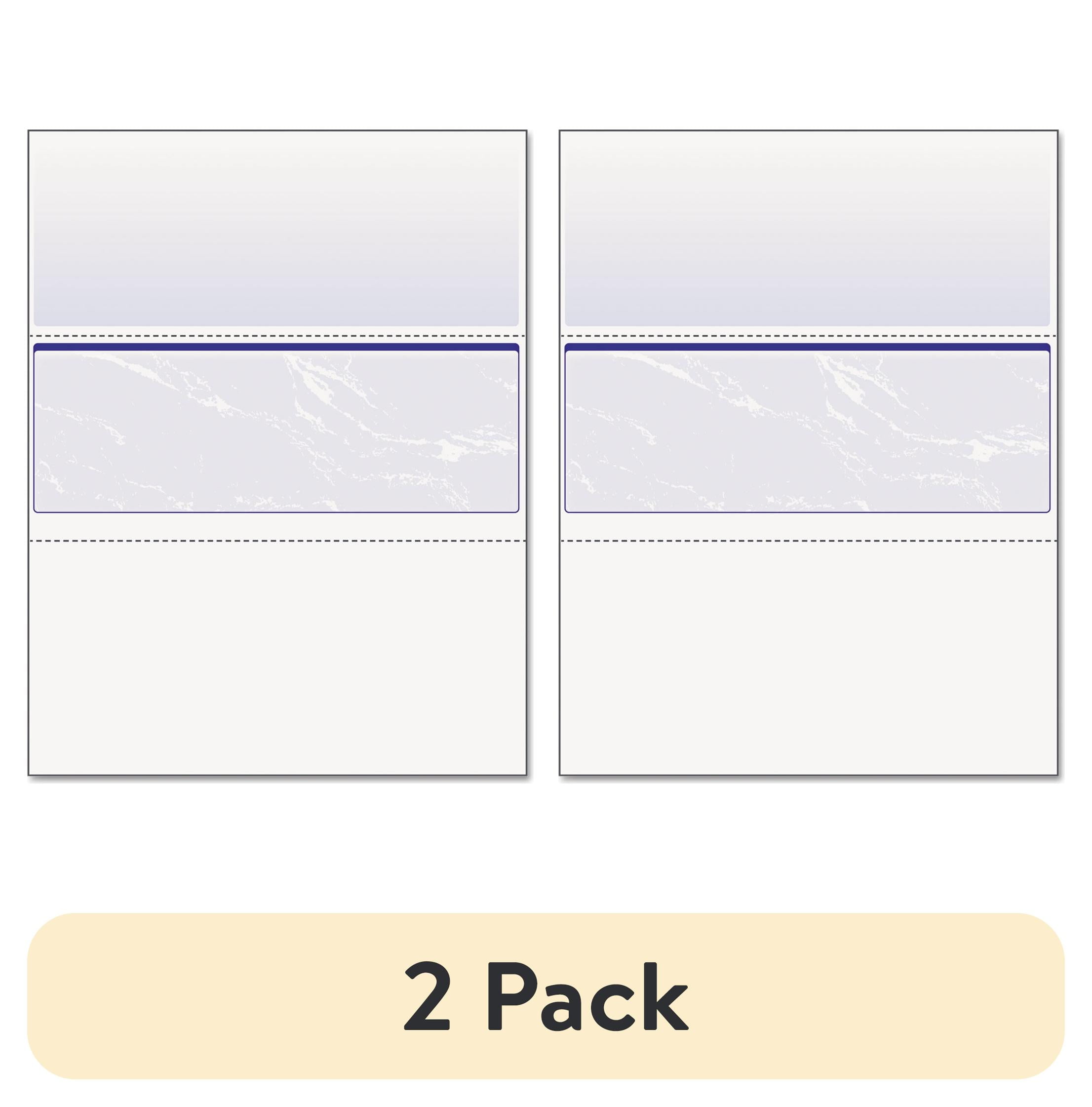 (2 pack) Docugard Standard Security Check Blue Marble Middle, 24 lb ...