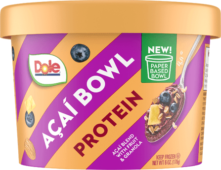 (2 pack) Dole Acai Protein Frozen Smoothie Bowl, 6 oz - Walmart.com