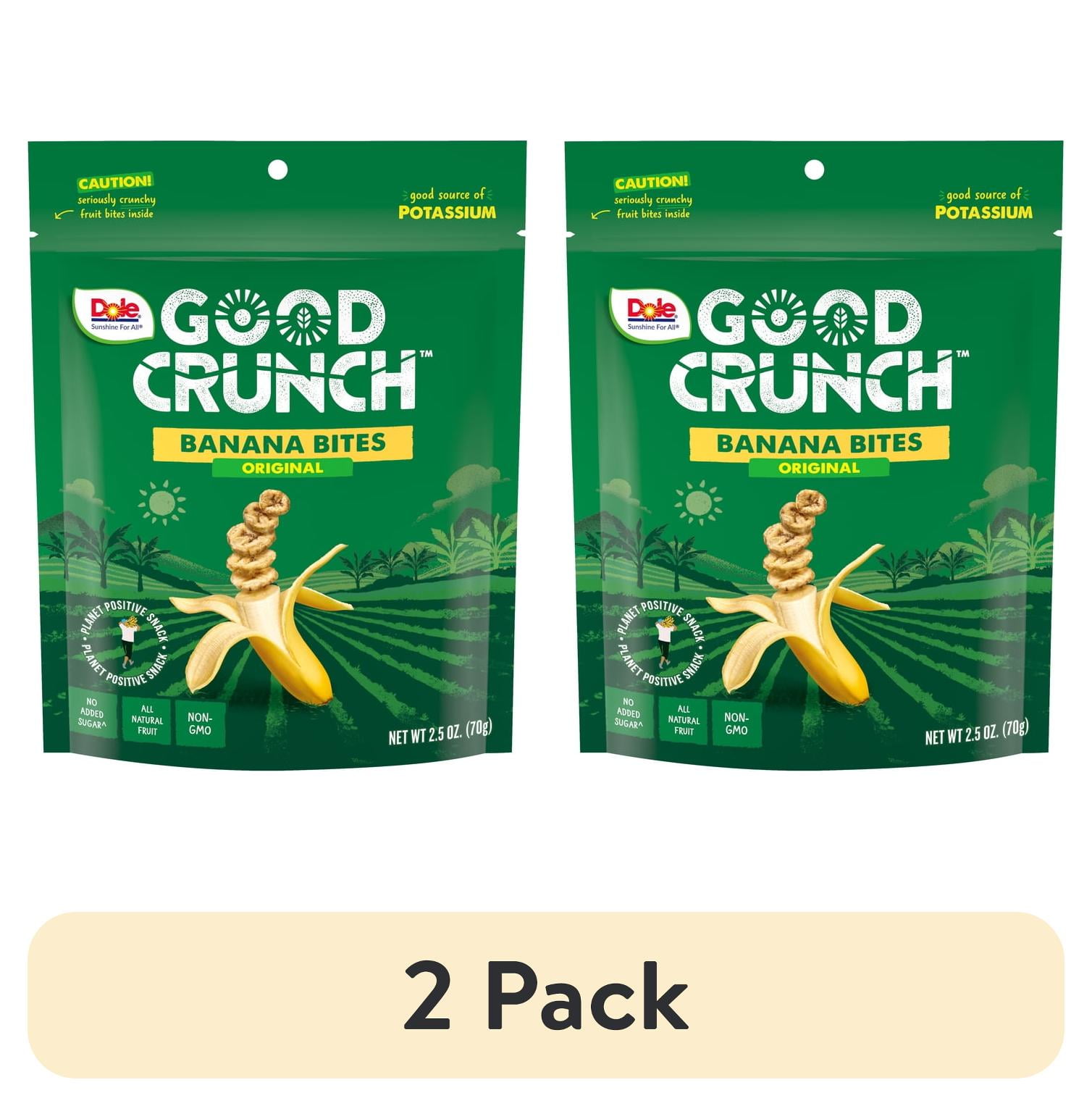 (2 pack) Dole Good Crunch Original Banana Bites, Made with All Natural ...