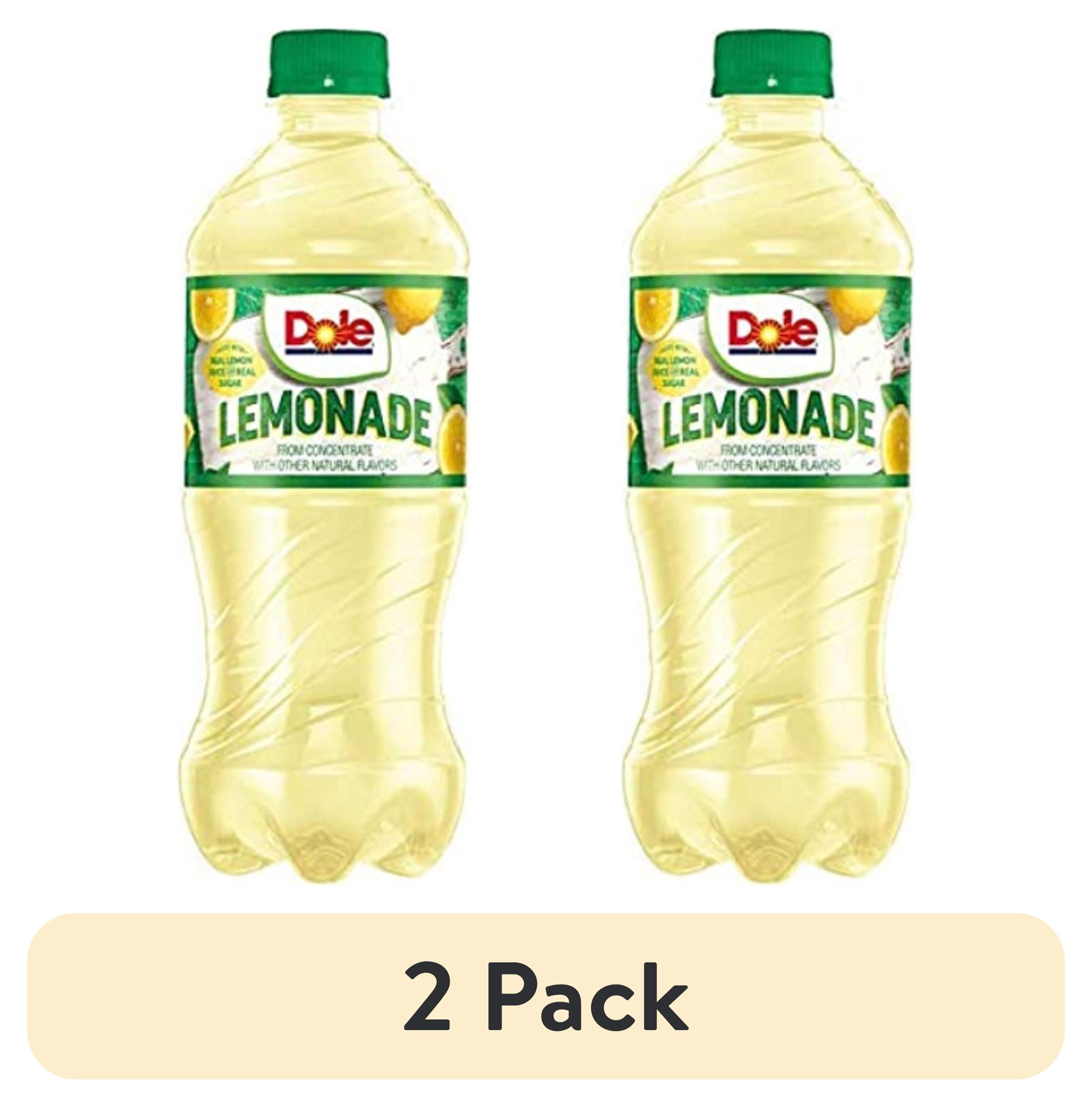 (2 pack) Dole Lemonade Juice Drink 20oz Bottles, Quantity of 12 ...