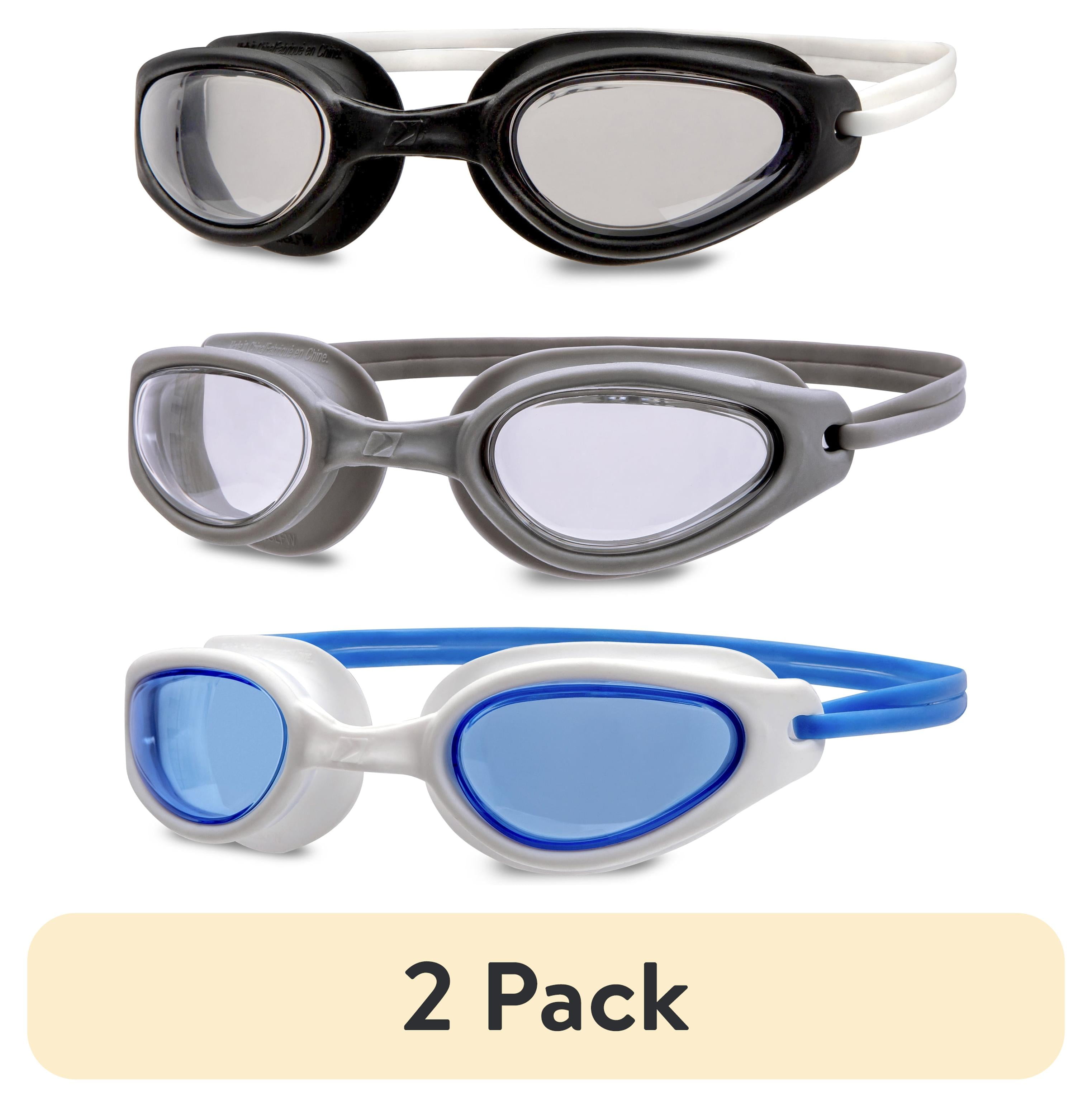 (2 pack) Dolfino Adult Racer Tinted Swim Goggles, Multi-Color, Unisex ...